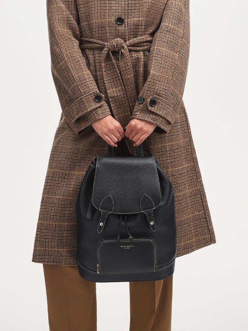 Aspinal of London Hudson Leather Medium Backpack