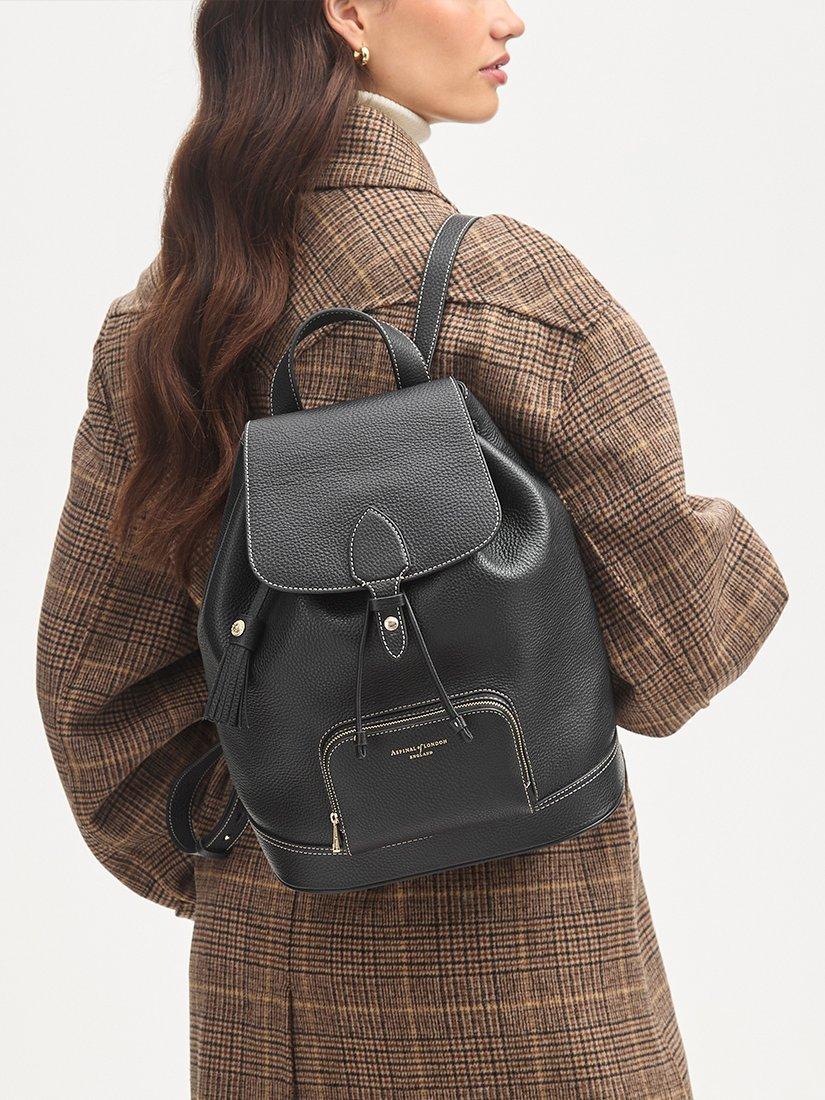 Aspinal of London Hudson Leather Small Backpack