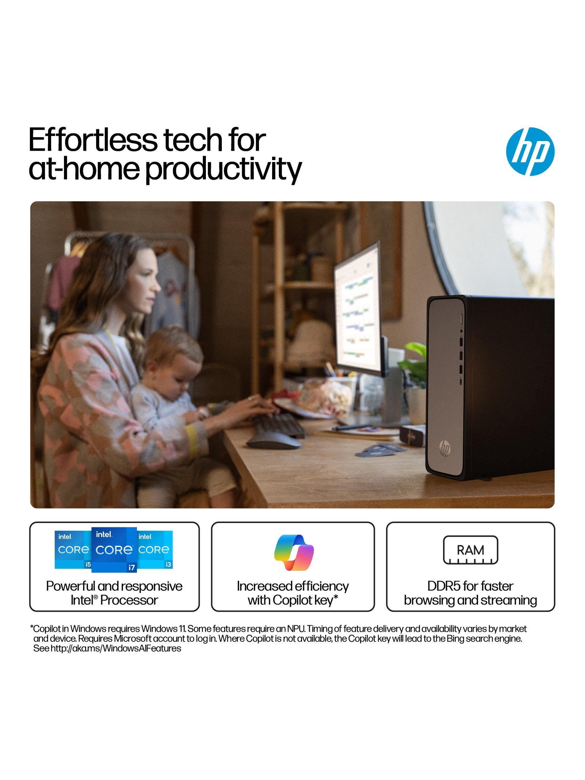 HP OmniDesk S03-0008na Slim Desktop PC, Intel Core i5 Processor, 16GB ...