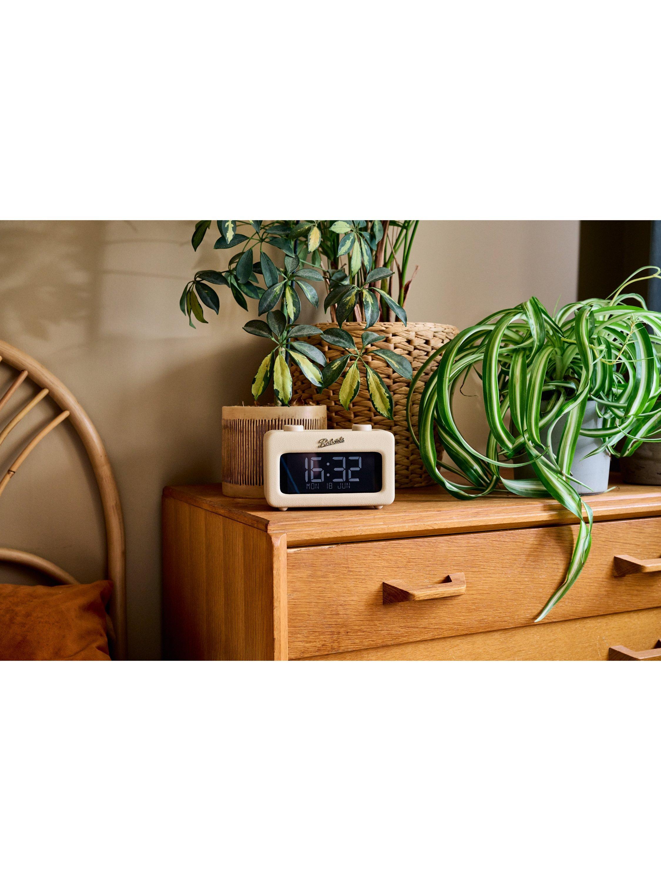Roberts Revival Rest DAB/DAB+/FM Bluetooth Bedside Clock Radio, Pastel ...