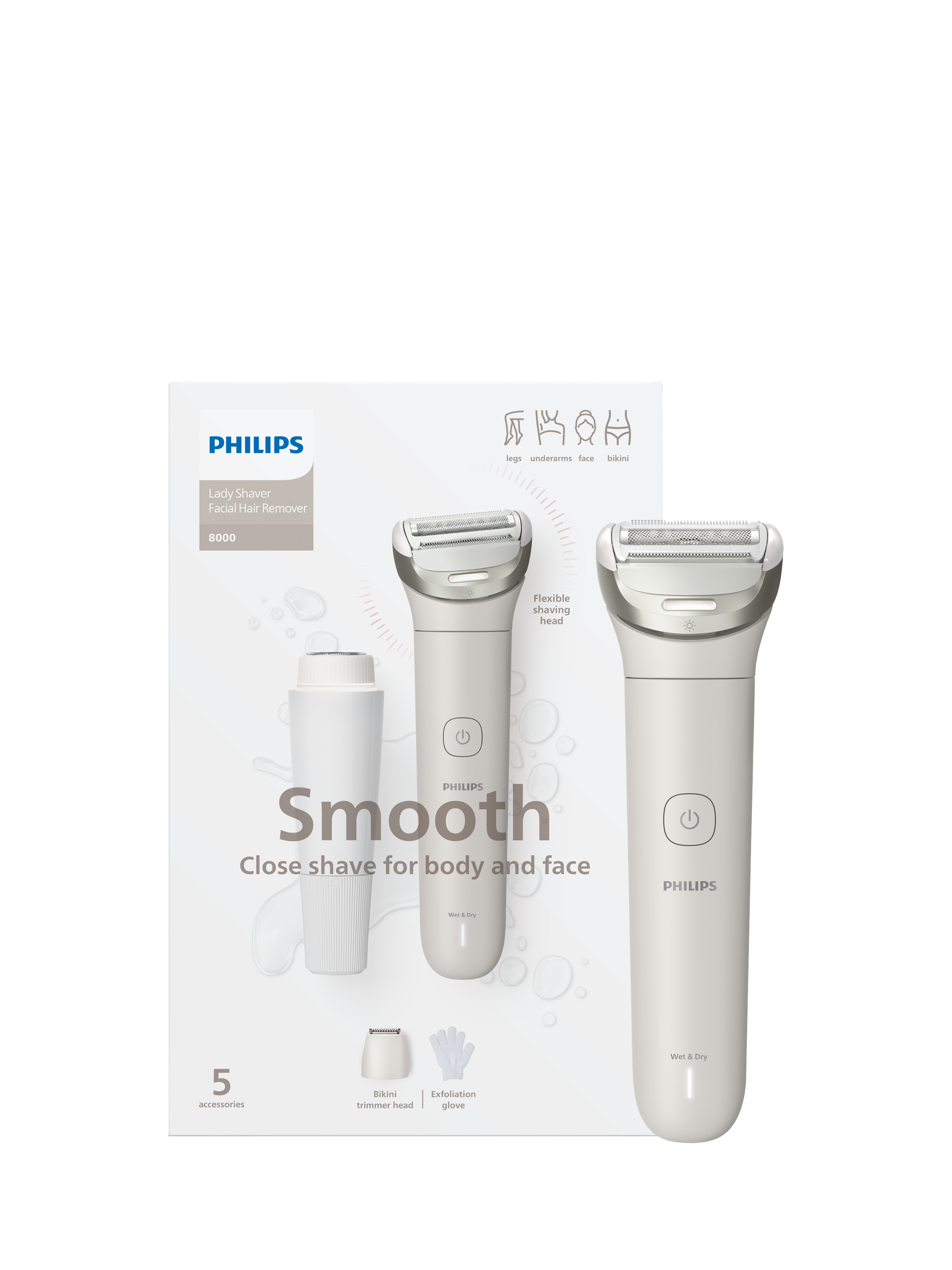 Philips 8000 Series BRL159/00 Lady Shaver, Champagne