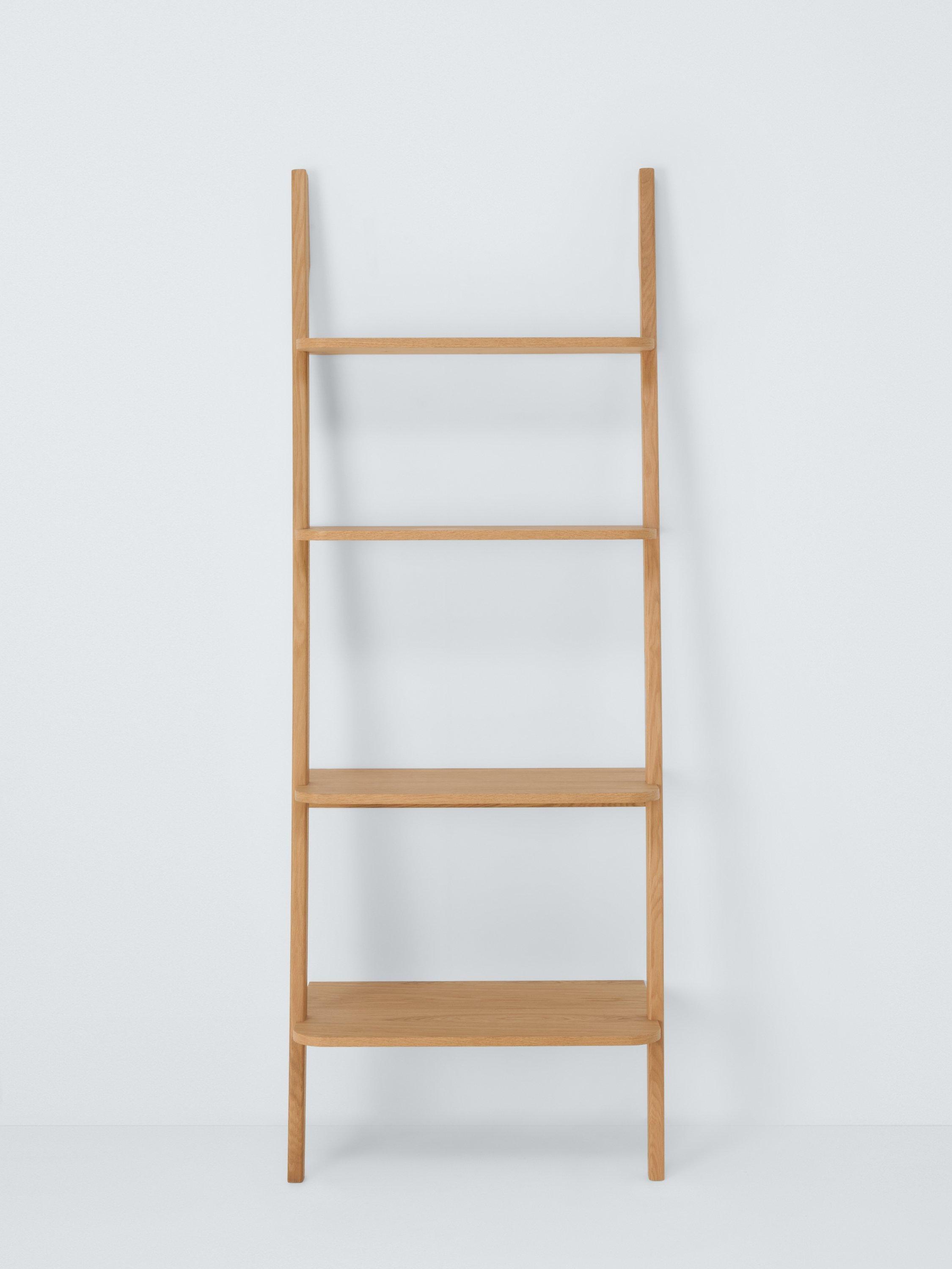 John Lewis Leaning Bookcase, FSC Certified (Oak Veneer/Solids), Natural
