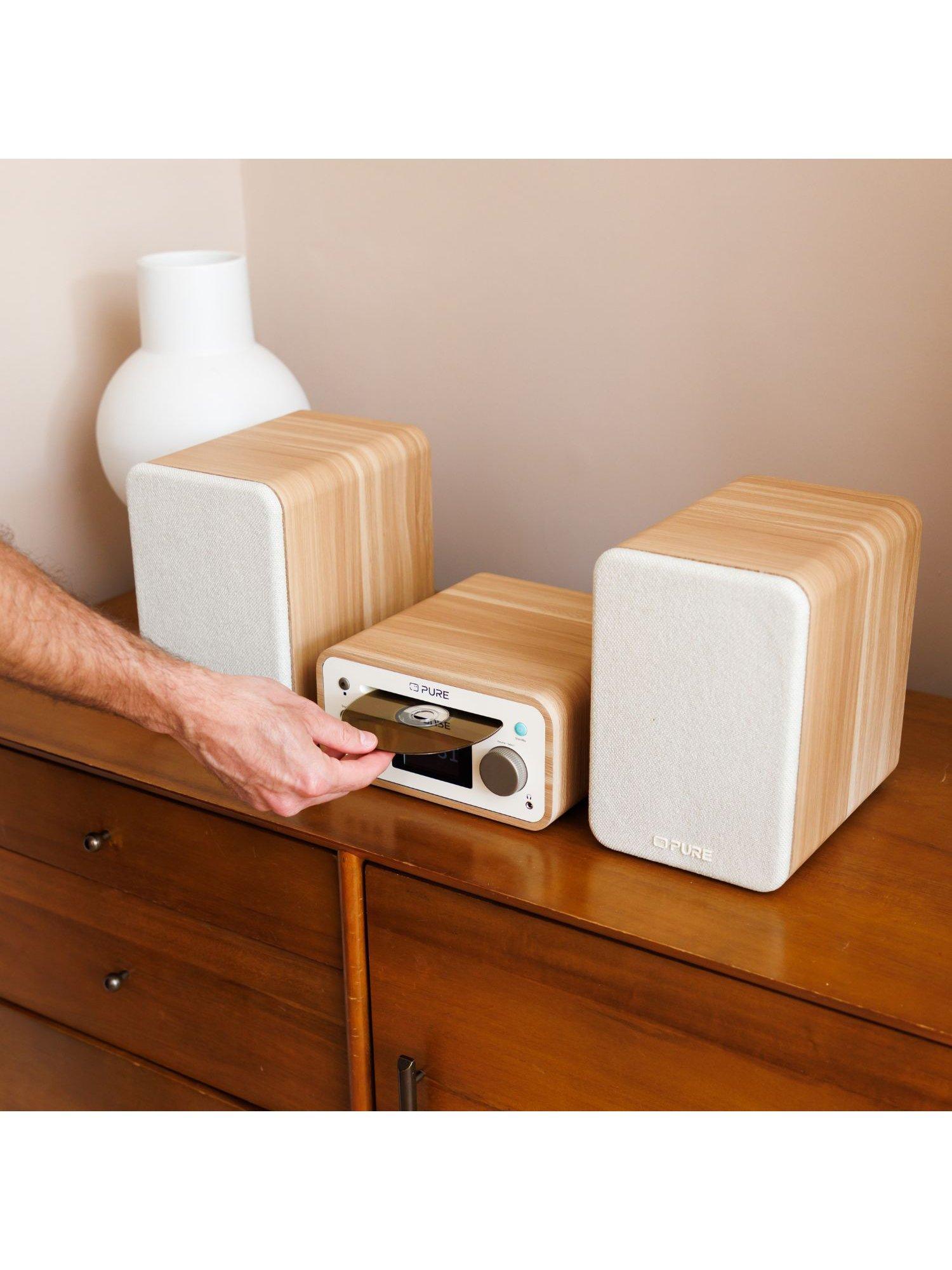 Pure Classic Stero Mini DAB+/FM Radio Bluetooth All-In-One Music System ...