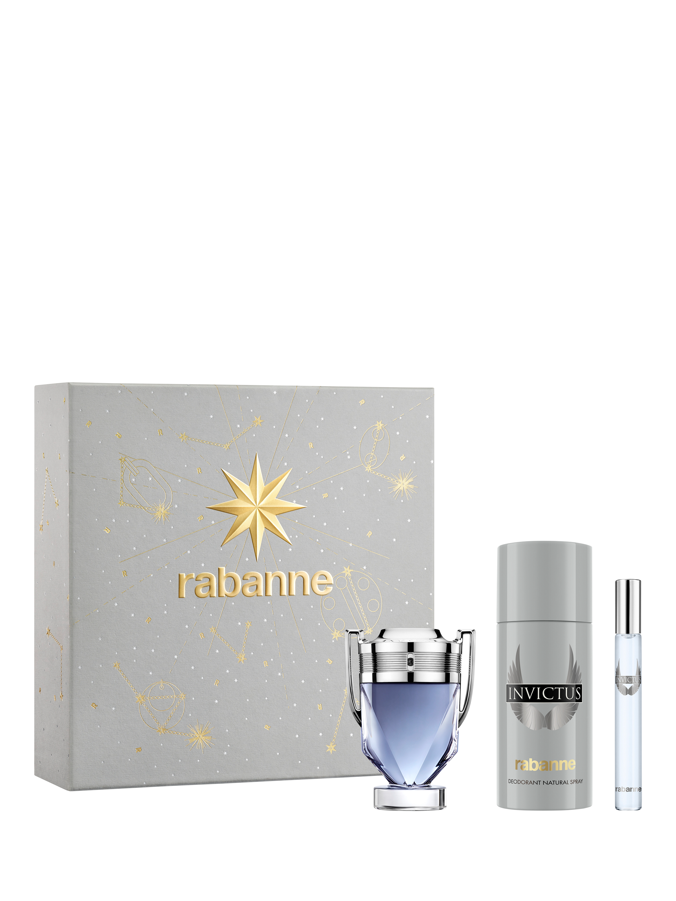 Rabanne Invictus Eau de Toilette 50ml Holiday Fragrance Gift Set