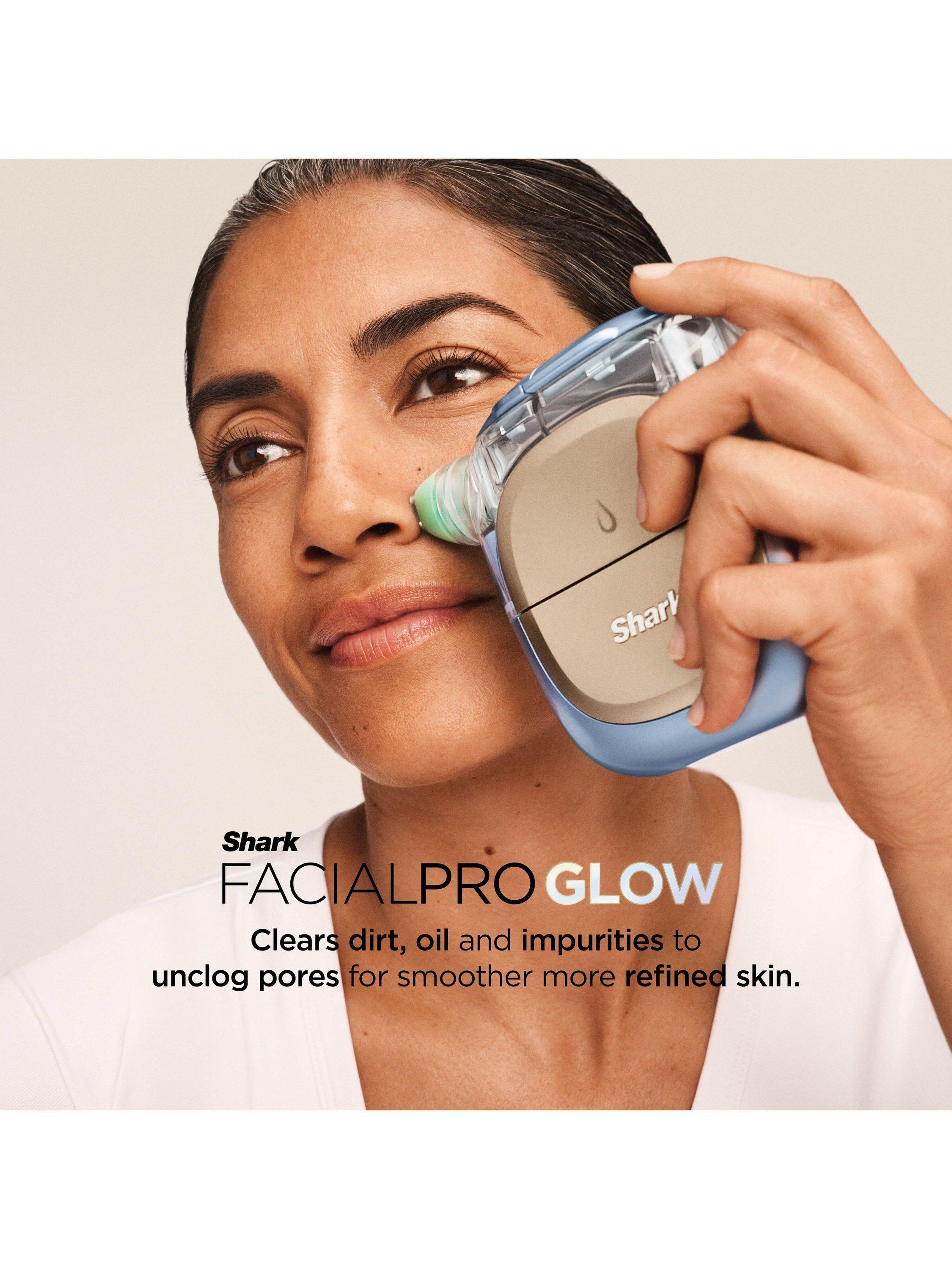 Shark FacialPro Glow Glow-Boosting At-Home Facial System, Glacier Blue