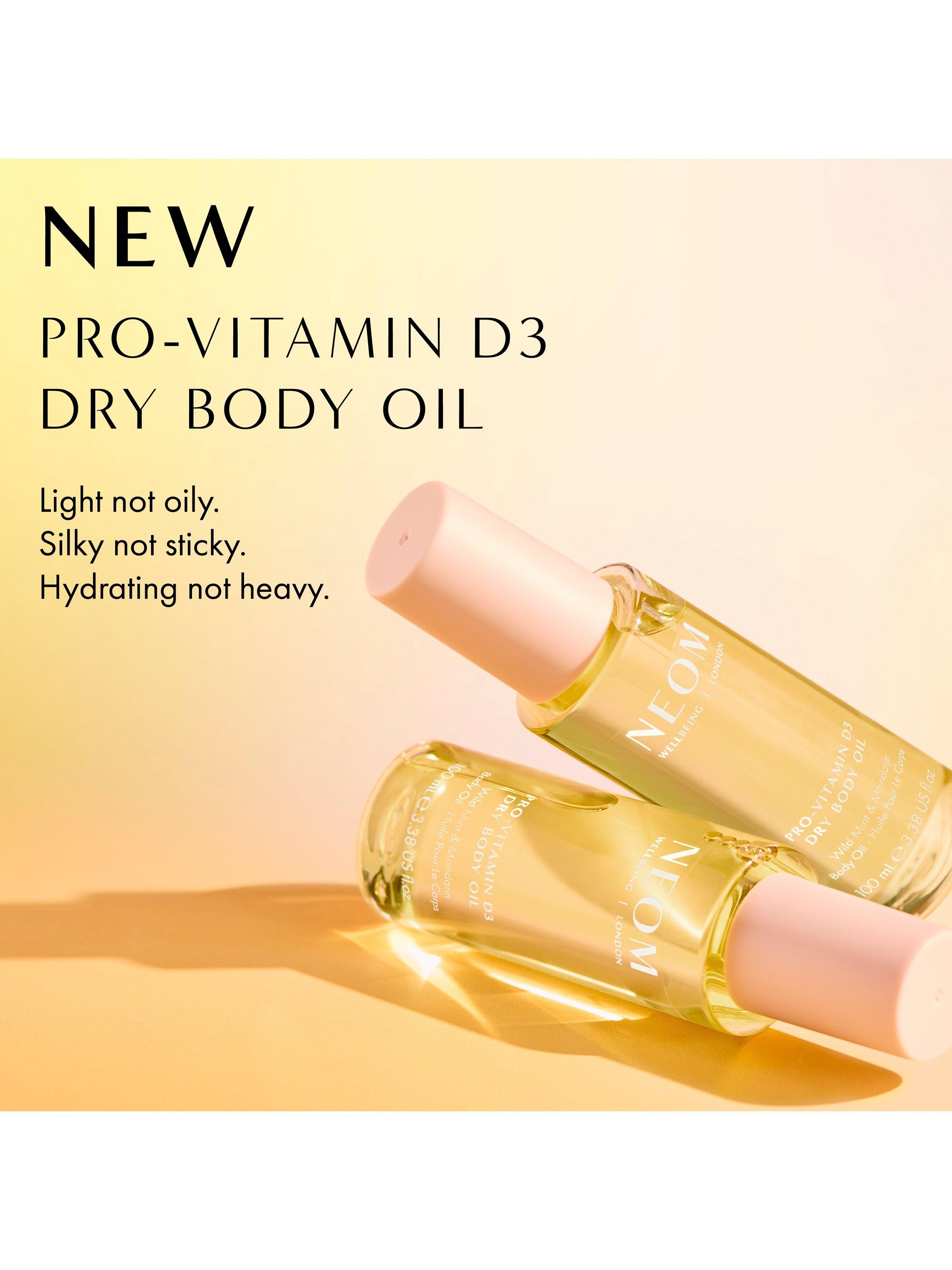 NEOM Wellbeing London Pro-Vitamin D3 Dry Body Oil, 100ml