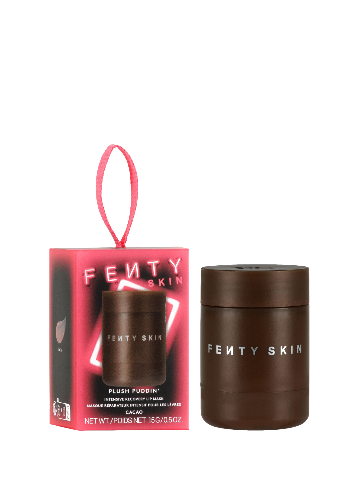Fenty Beauty Plush Puddin' Intensive Recovery Lip Mask Cacao Ornament, 15g