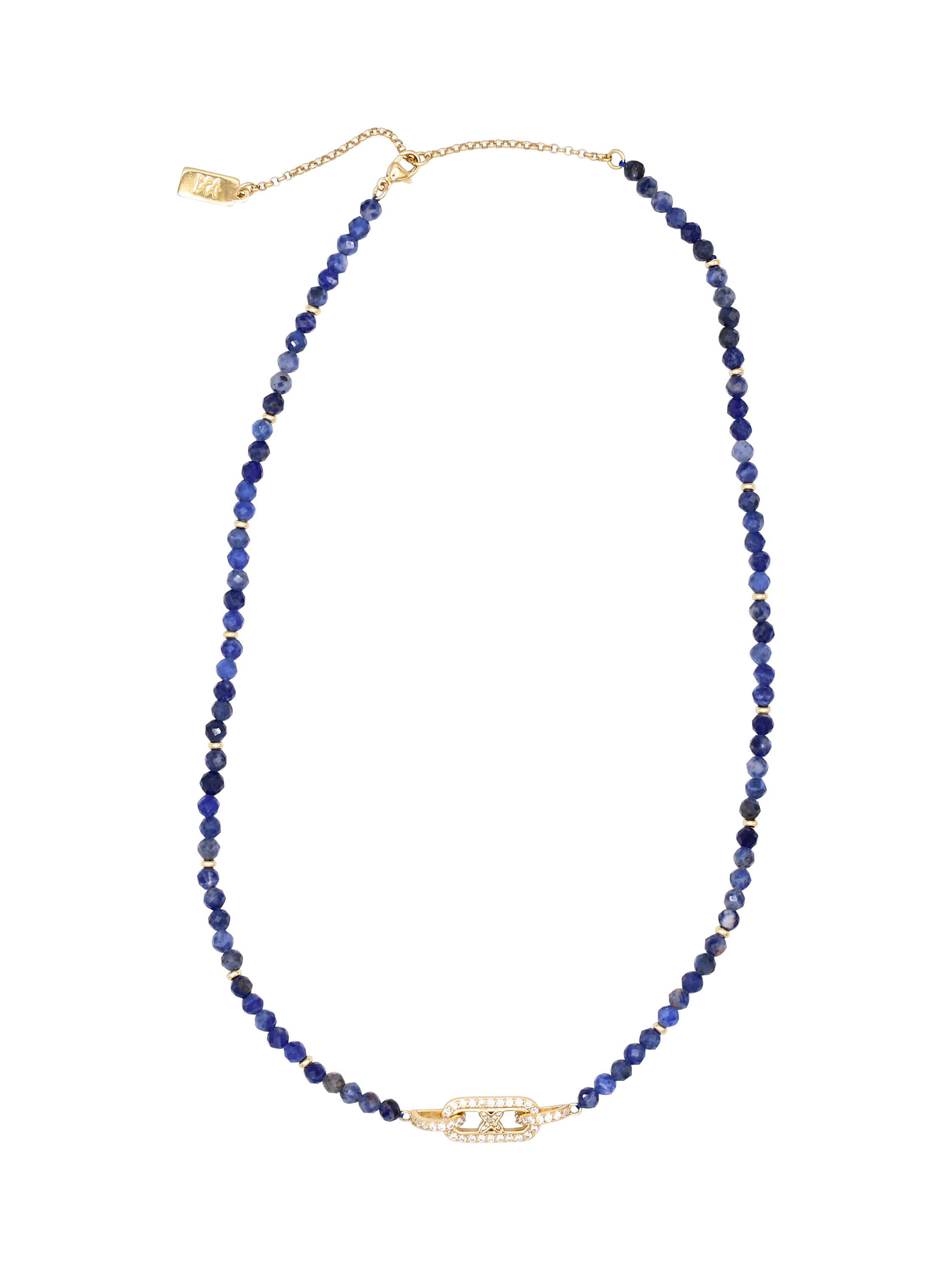My Jewellery List Tess Daly Kiss Chain Link Semi Precious Necklace ...