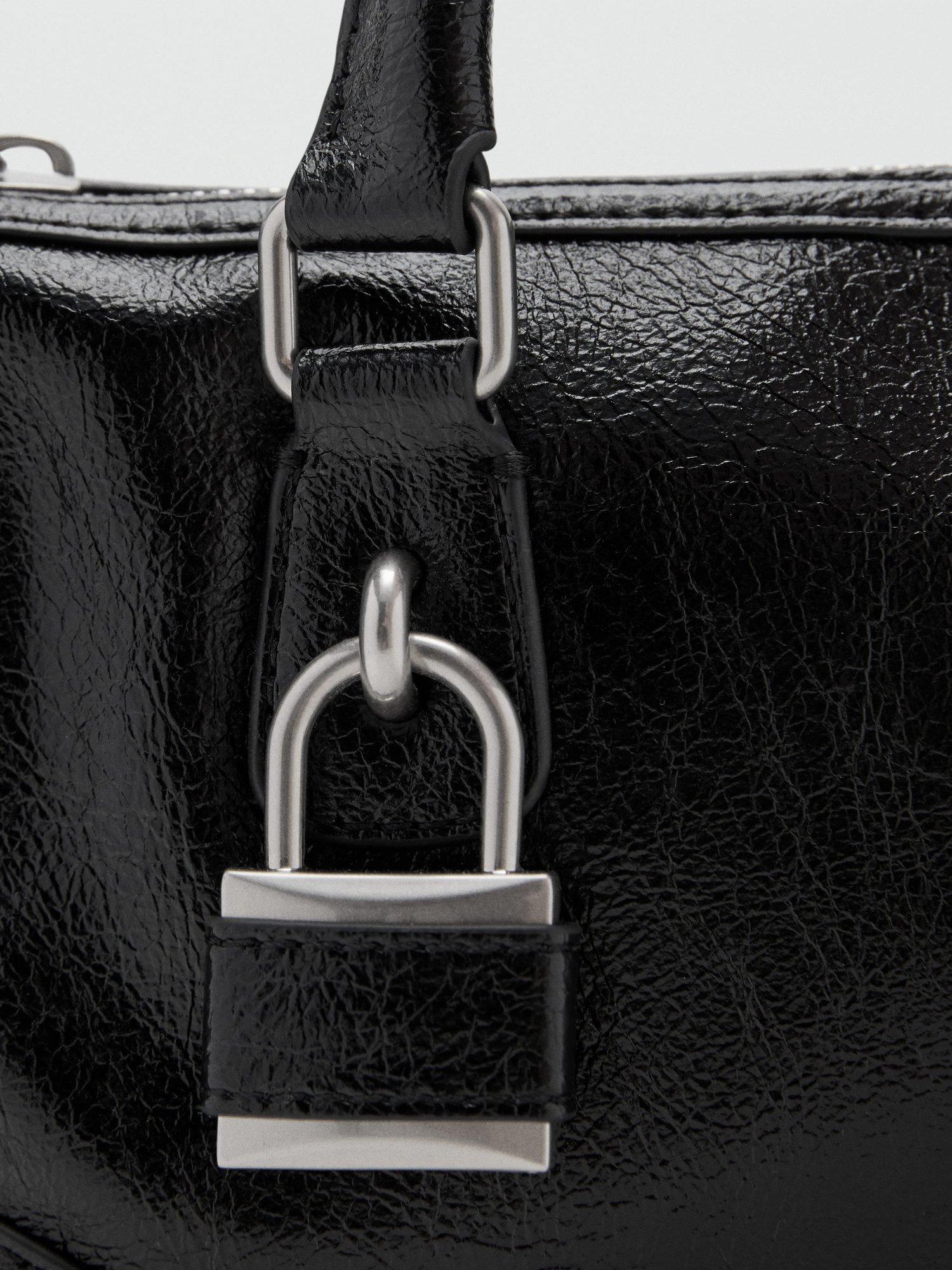 Mango Agnes Tote Bag, Black