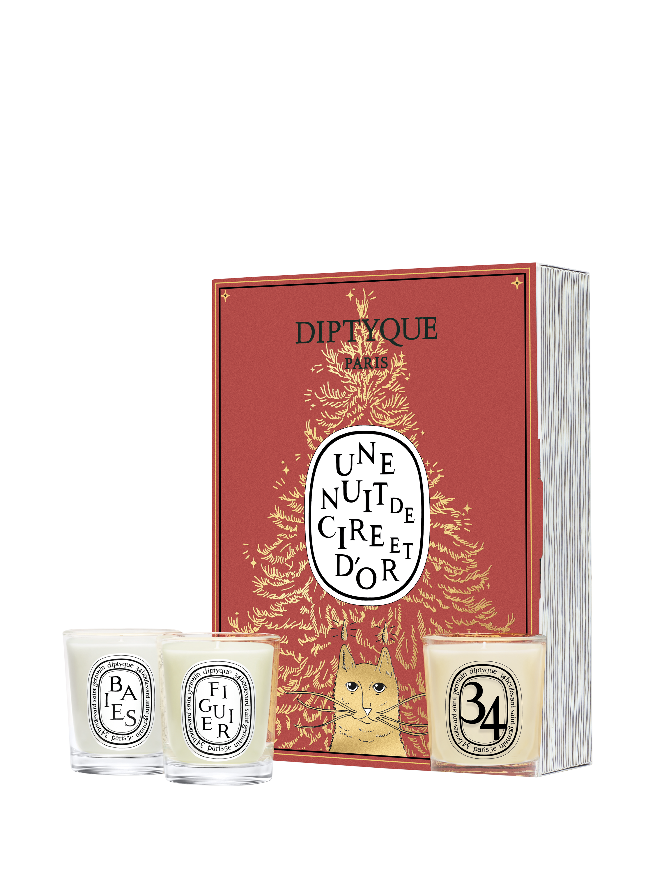 Diptyque The Surprise Box Holiday Mini Candle Set, 3 x 35g