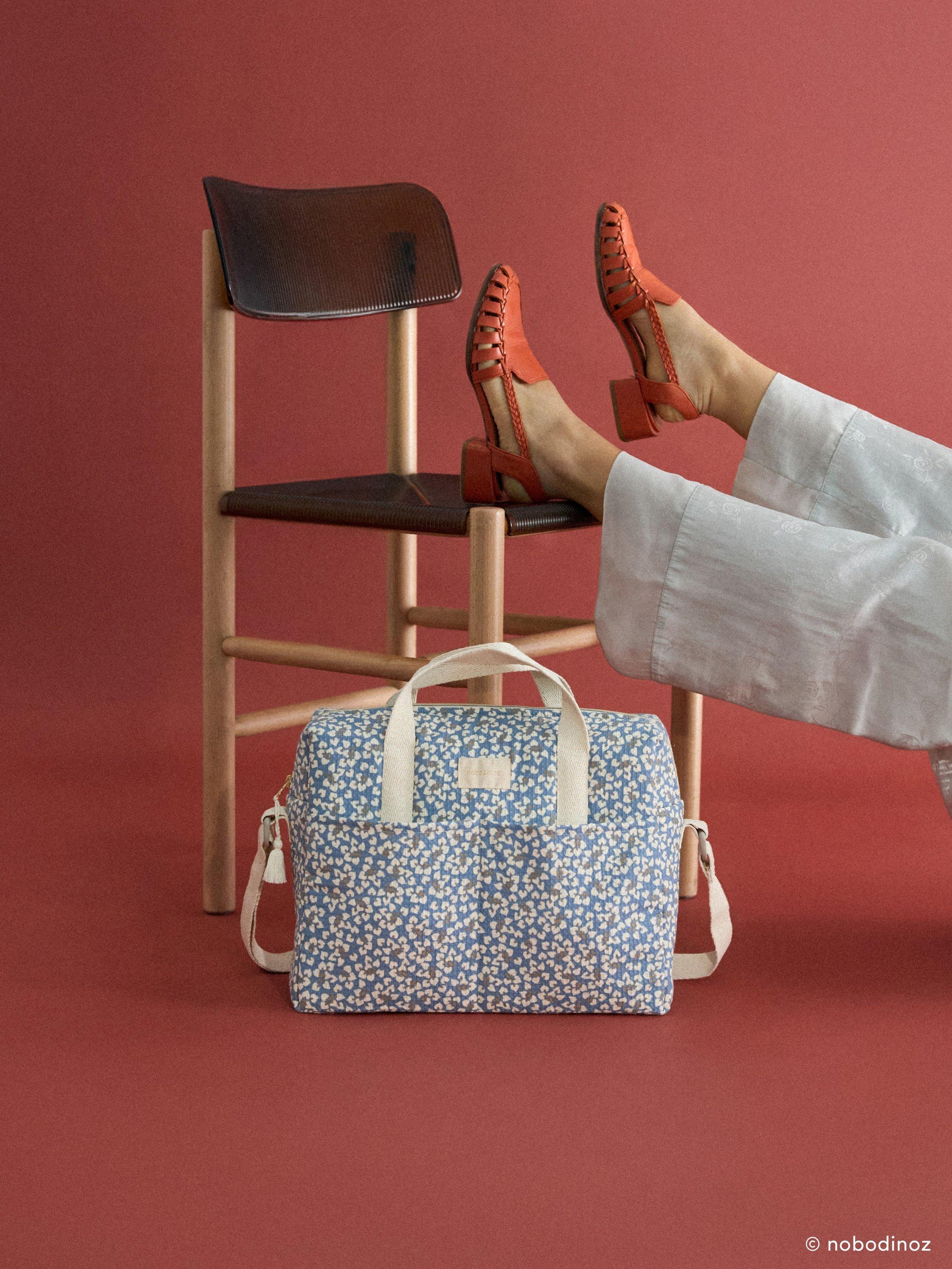 Nobodinoz Gala Changing Bag, Blue Yumiko