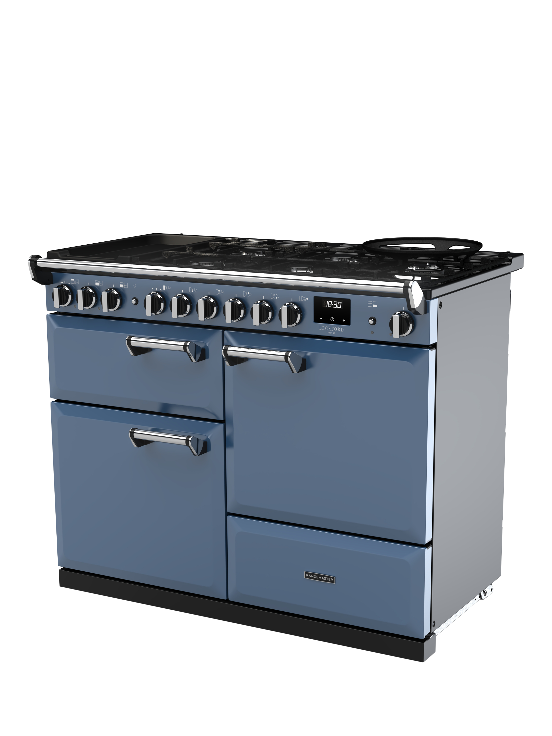 Rangemaster Leckford Deluxe LKDLO110DFPSTB/CM1 110cm Dual Fuel Range ...