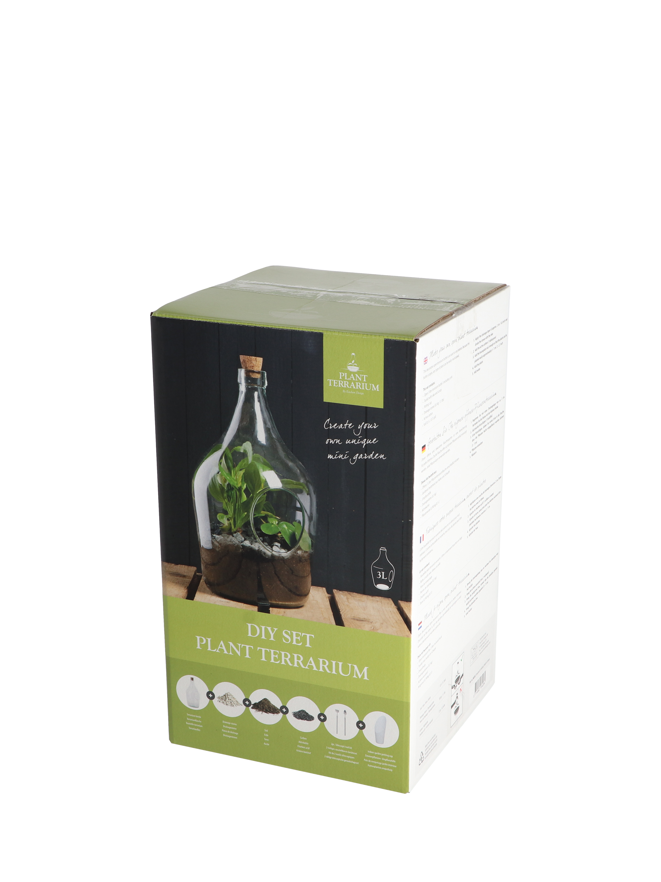 Fallen Fruits DIY Bottle Glass Plant Terrarium Set, 3L