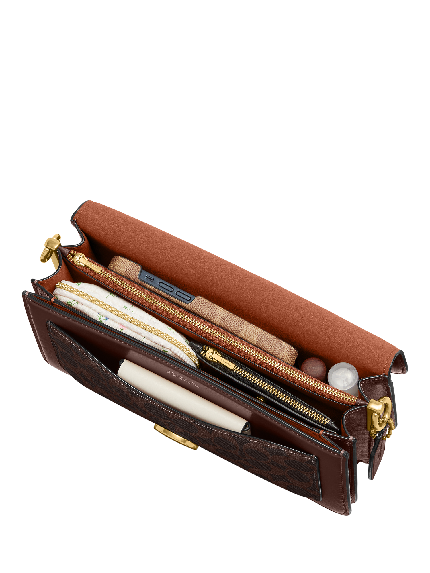 Coach Tabby 26 Leather Shoulder Bag, Signature Maple