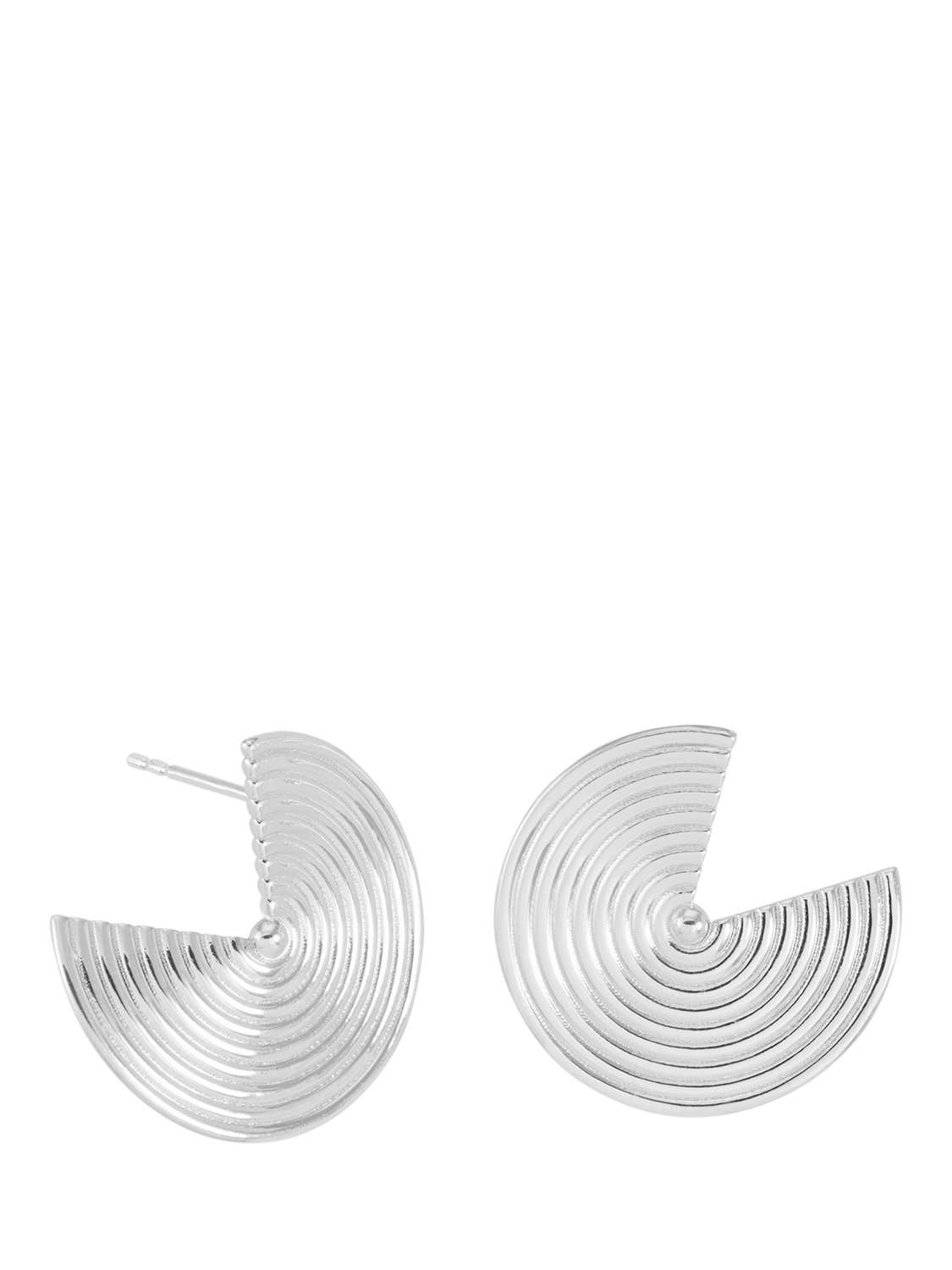 Rachel Jackson London Front Facing Evolve Statement Earrings, Silver