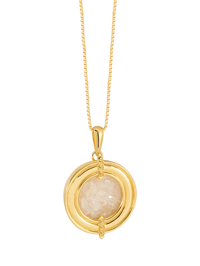 Rachel Jackson London Personalised Evolve Amulet Necklace, Gold