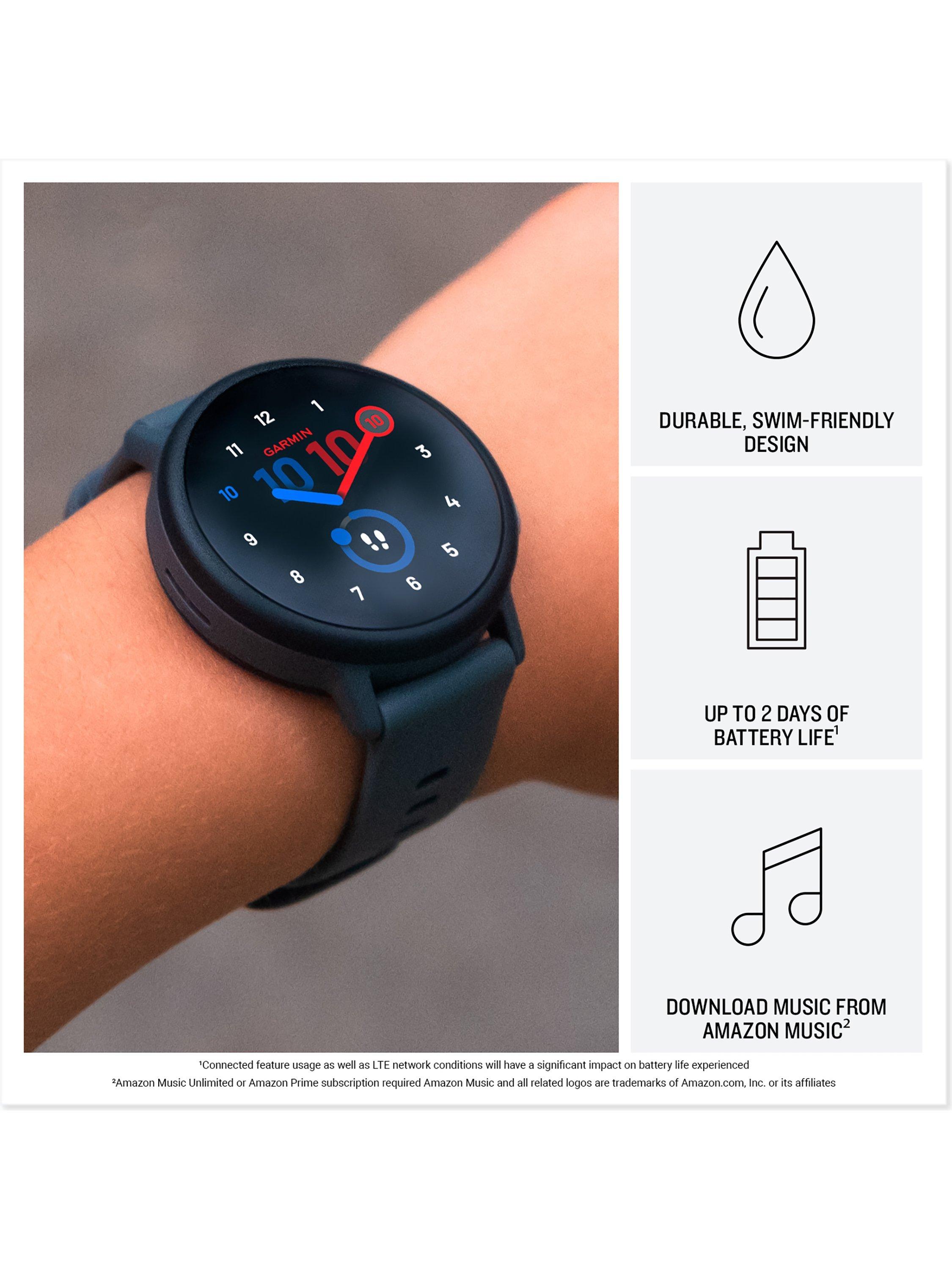 Garmin Bounce 2 Kids GPS Smartwatch, Light Purple