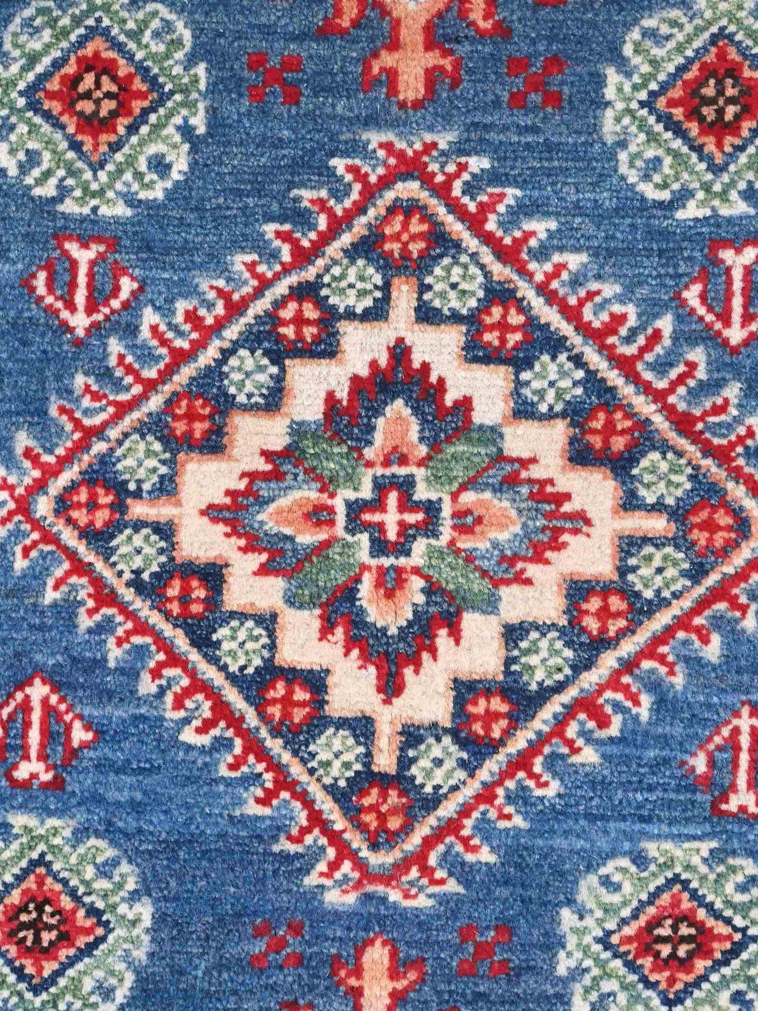 Gooch Oriental Kazak Pure Wool Rug, Multi, L174 x W123 cm