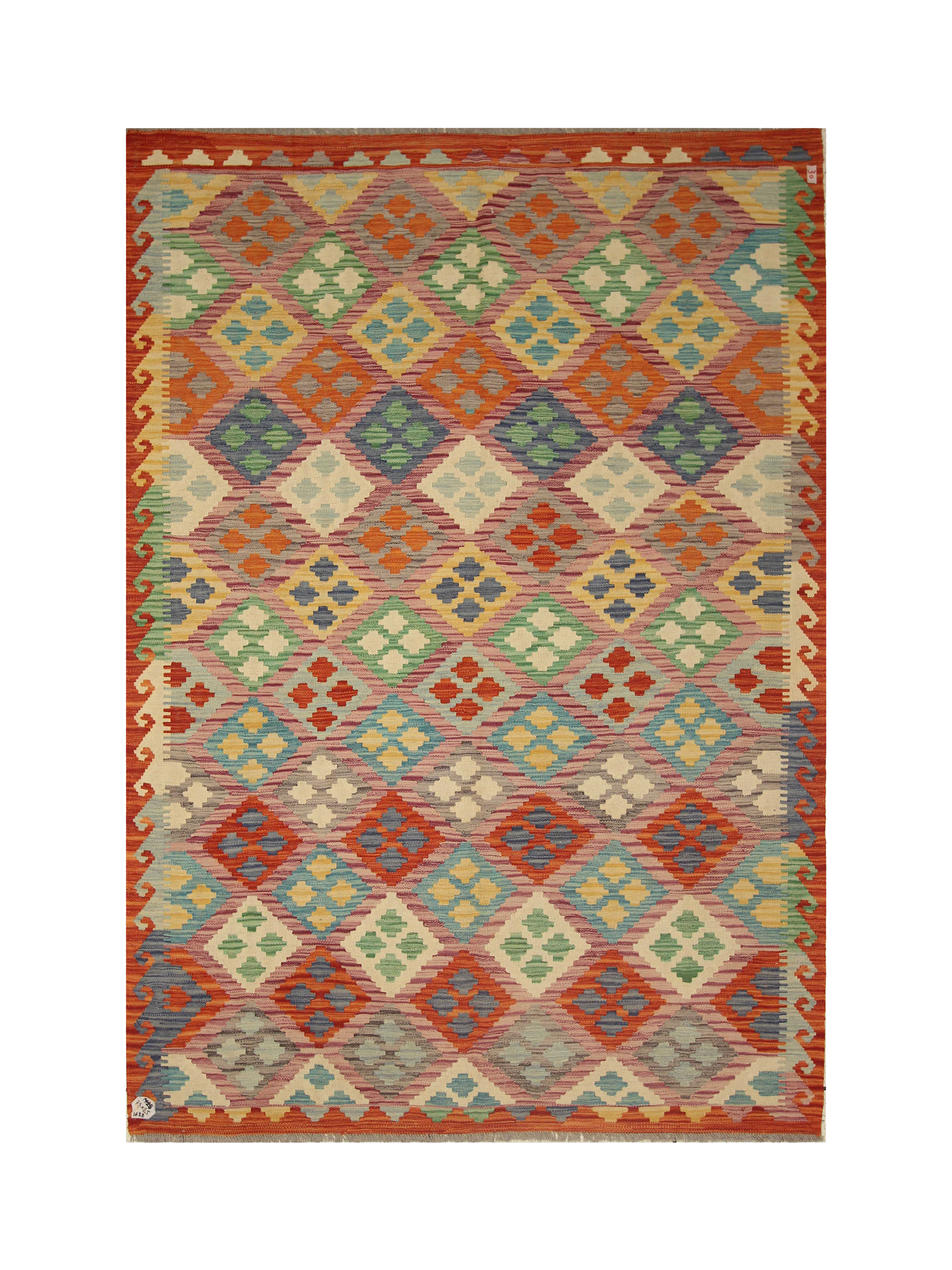 Gooch Oriental Kelim Pure Wool Rug, Multi, L249 x W175 cm