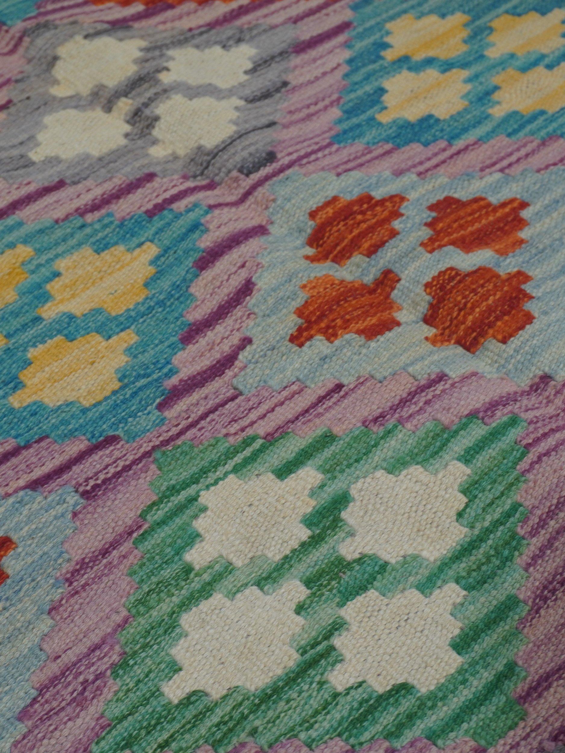 Gooch Oriental Kelim Pure Wool Rug, Multi, L249 x W175 cm