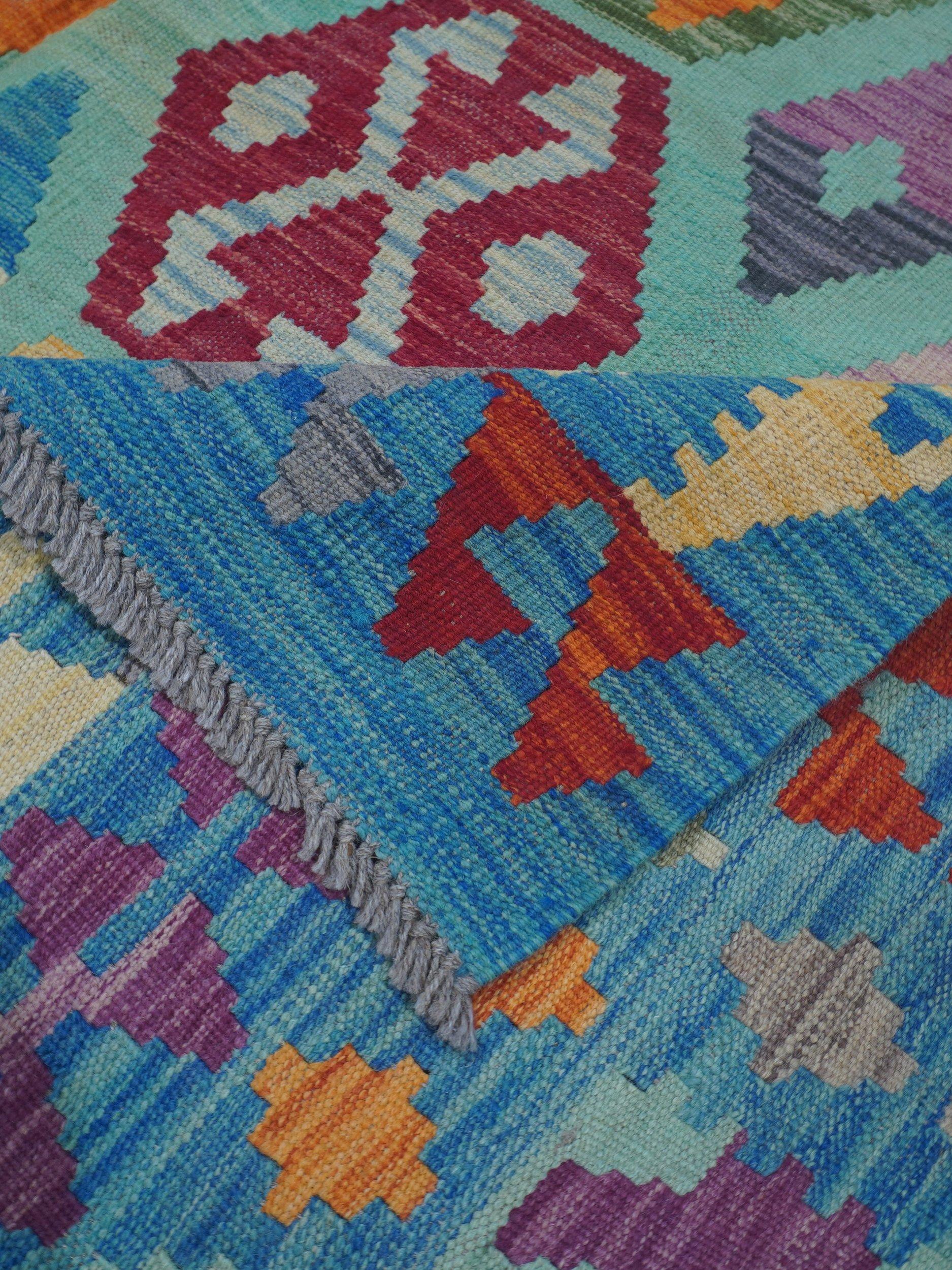 Gooch Oriental Kelim Pure Wool Rug, Multi, L298 x W203 cm