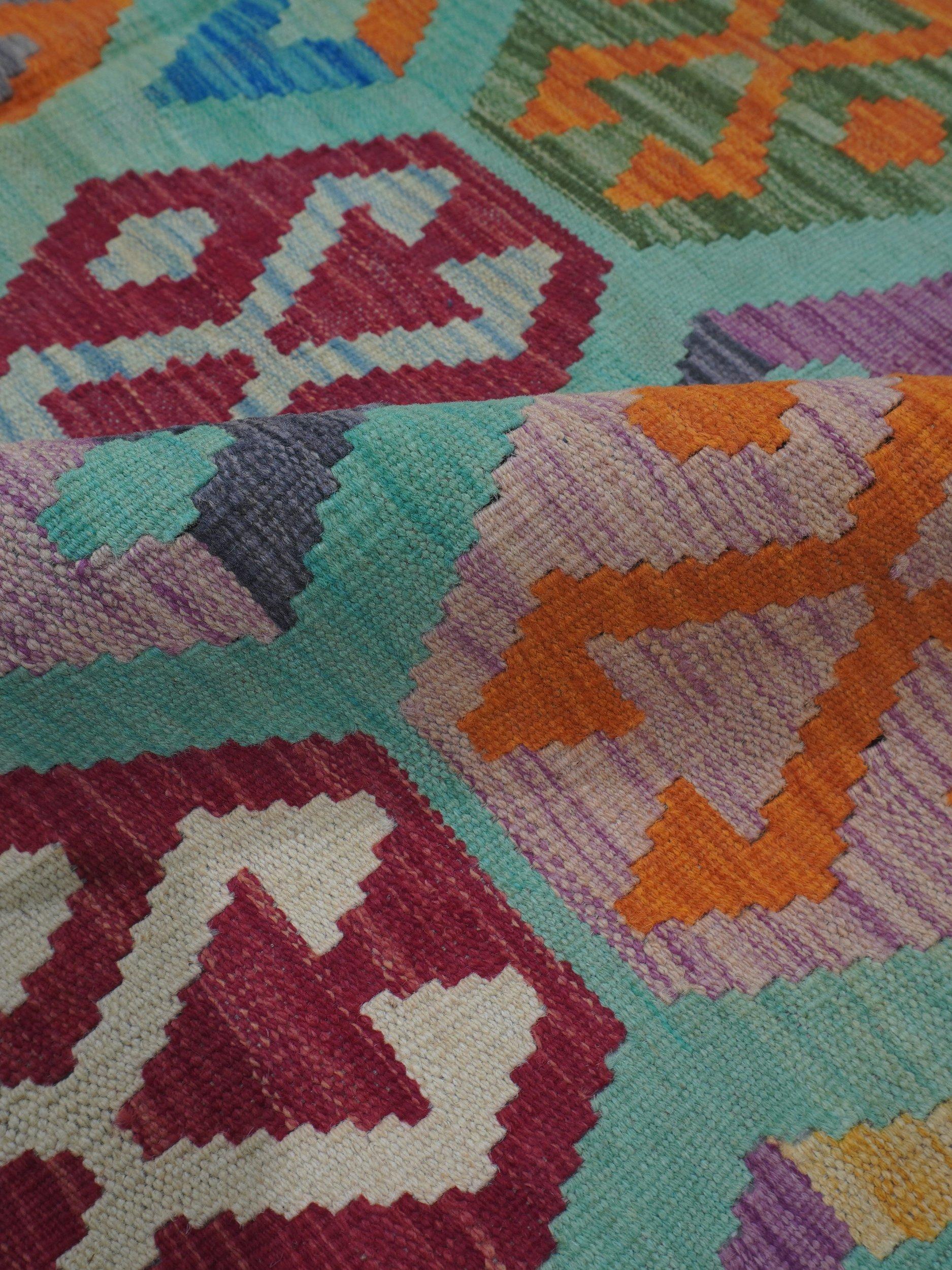 Gooch Oriental Kelim Pure Wool Rug, Multi, L298 x W203 cm