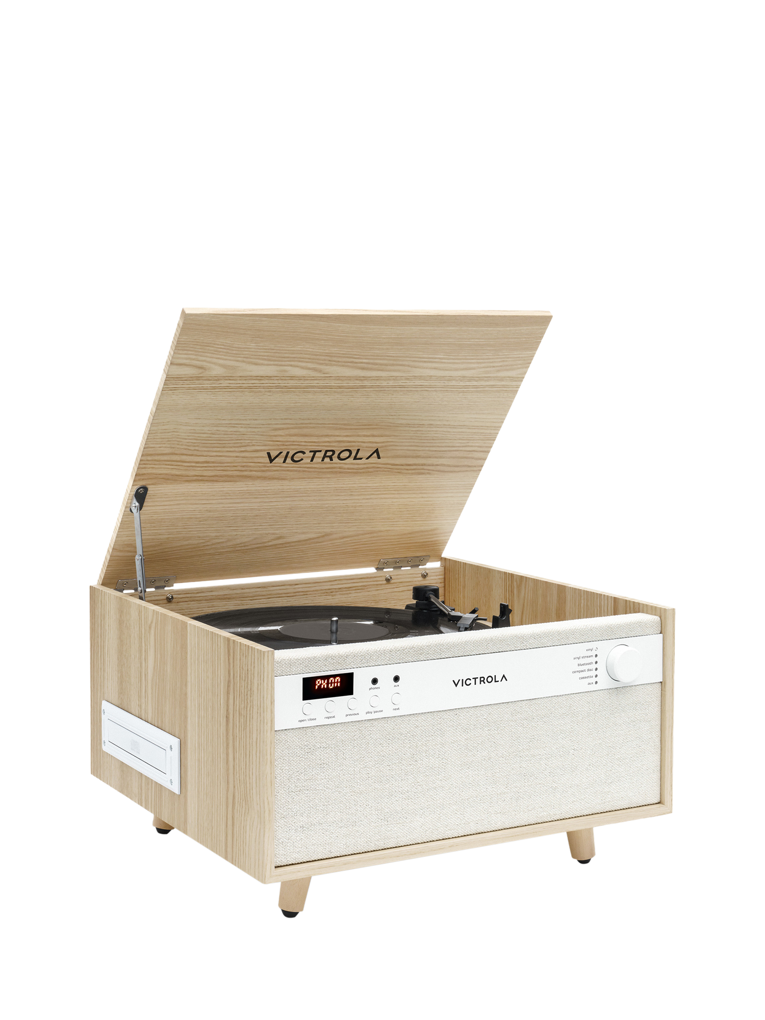 Victrola Century 6-in-1 Music Centre with Turntable, Natural