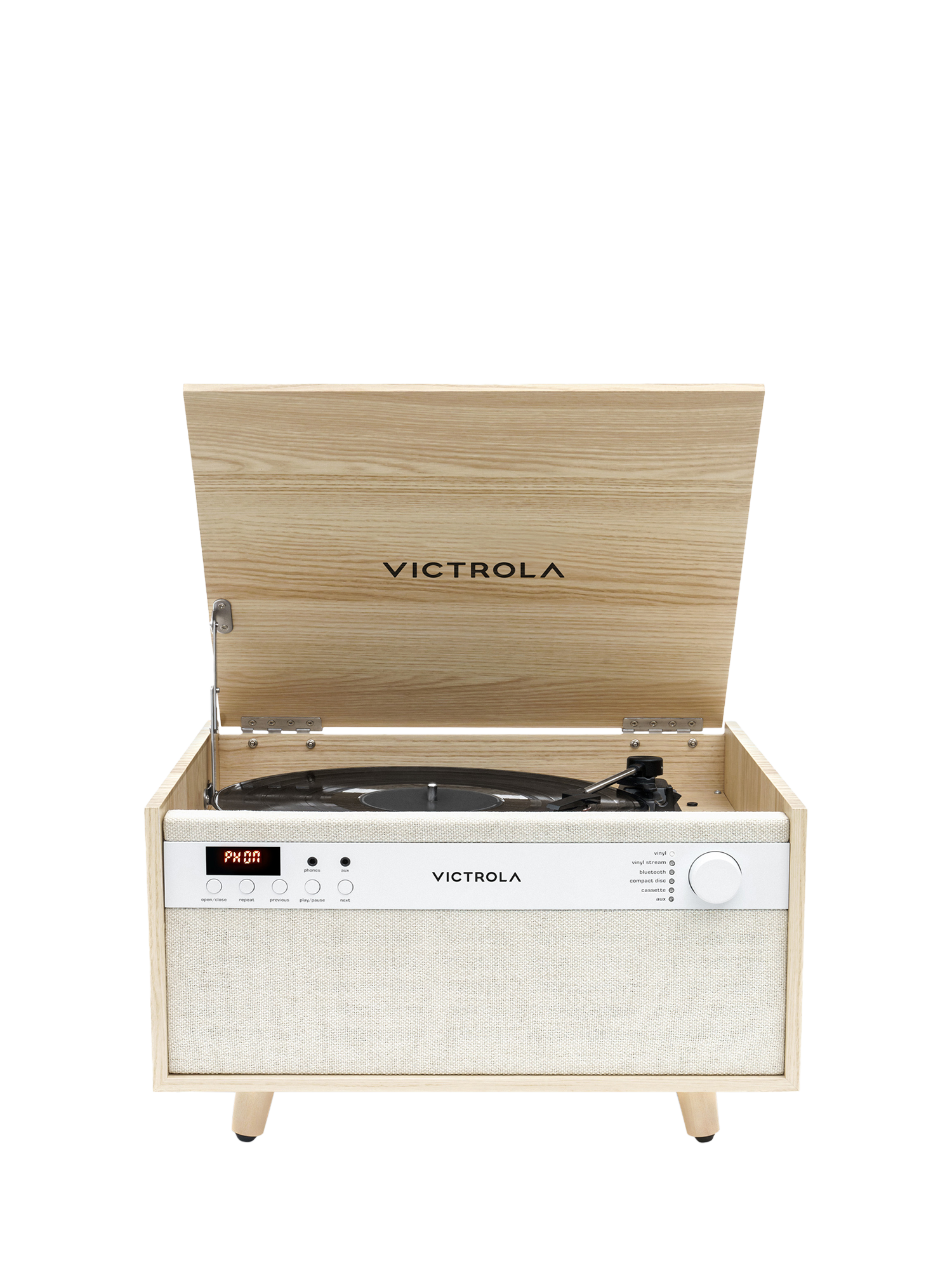 Victrola Century 6-in-1 Music Centre with Turntable, Natural