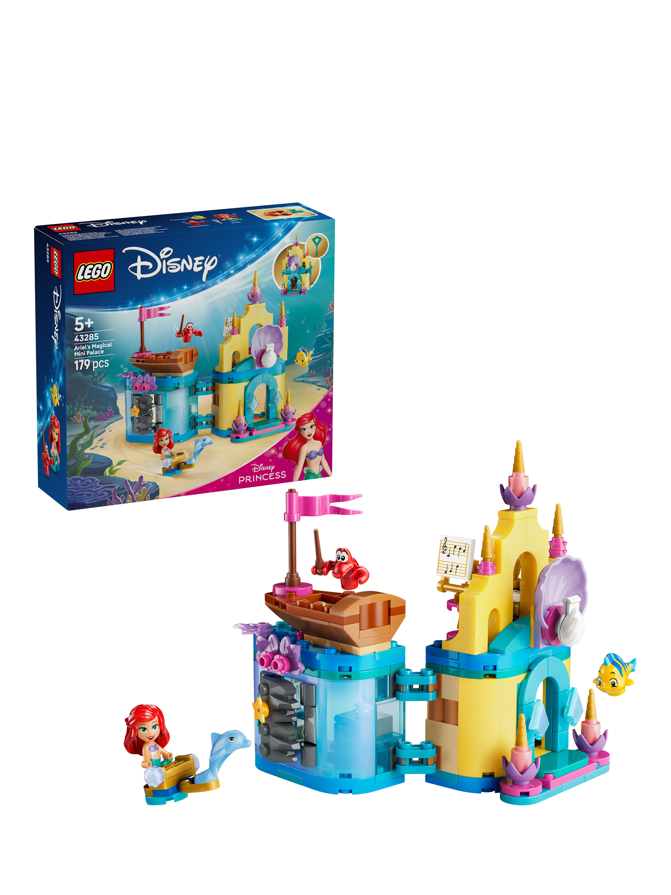 LEGO Disney 43285 Princess Ariel’s Magical Mini Palace Building Toy