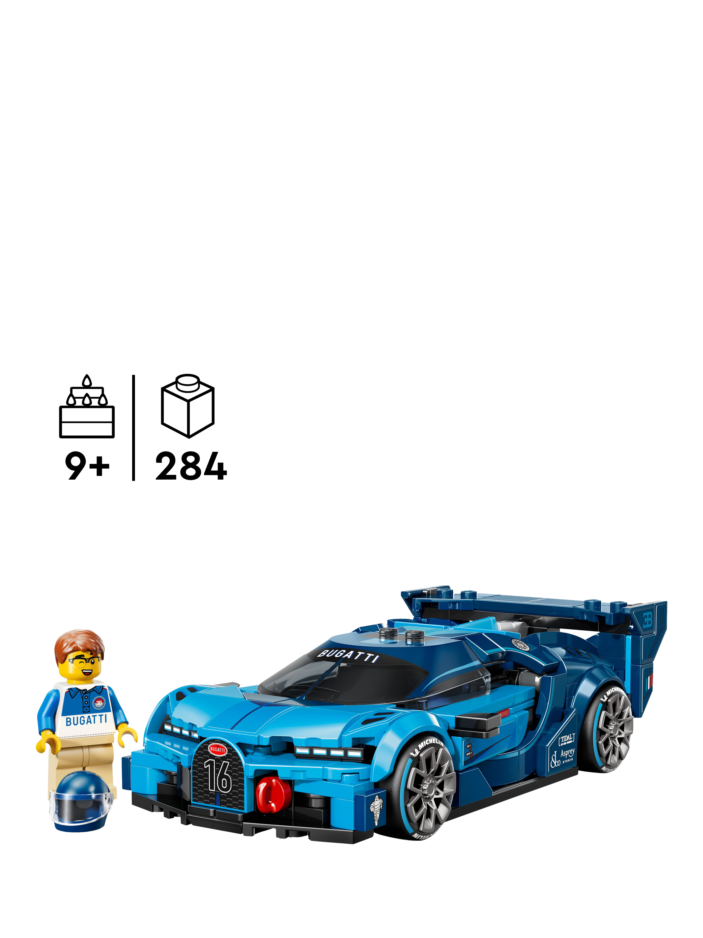 LEGO Speed Champions 77253 Bugatti Vision Gran Turismo Hyper Sports Car Toy