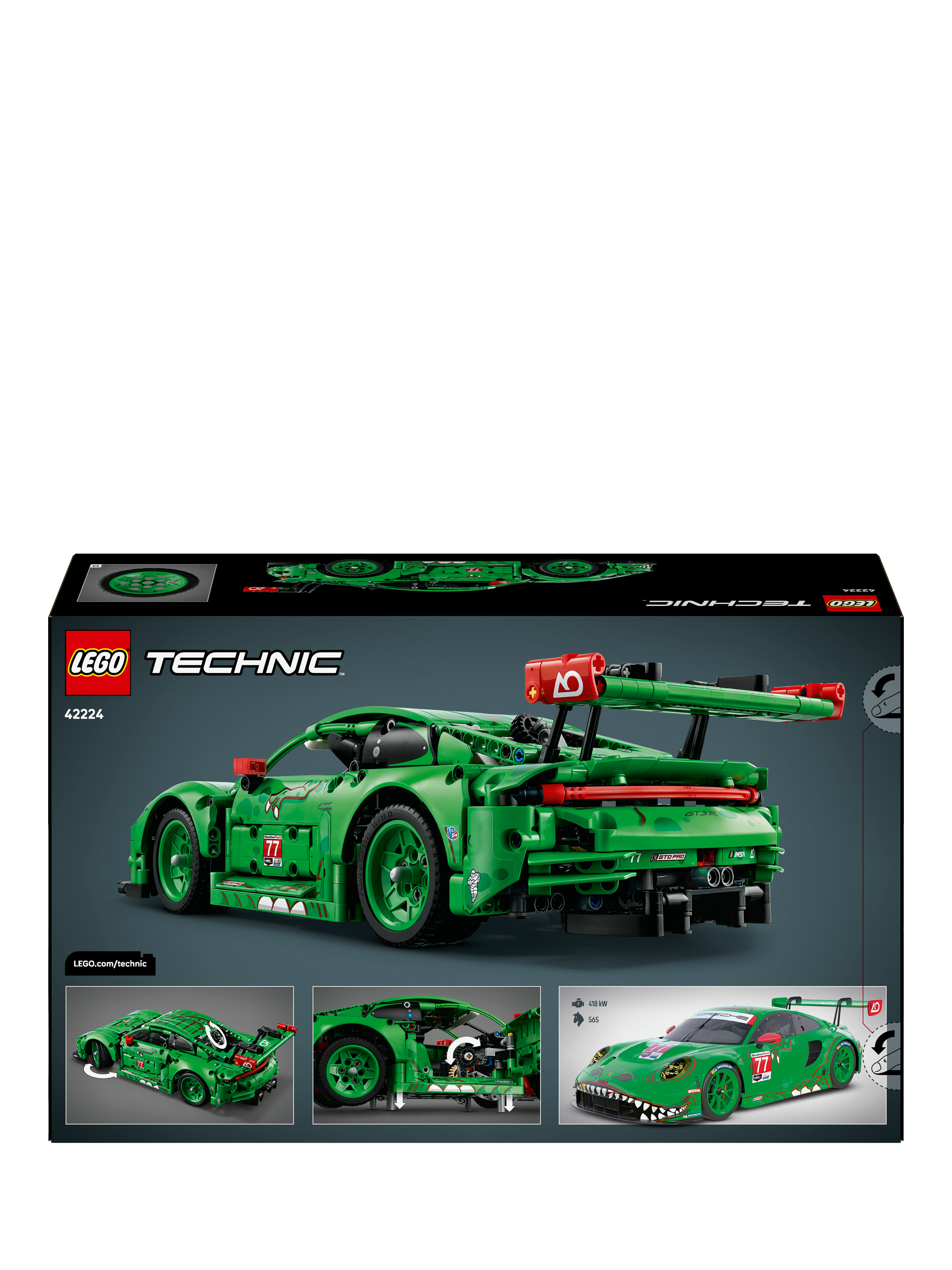 LEGO Technic 42224 Porsche 911 GT3 R REXY AO Racing Car Toy