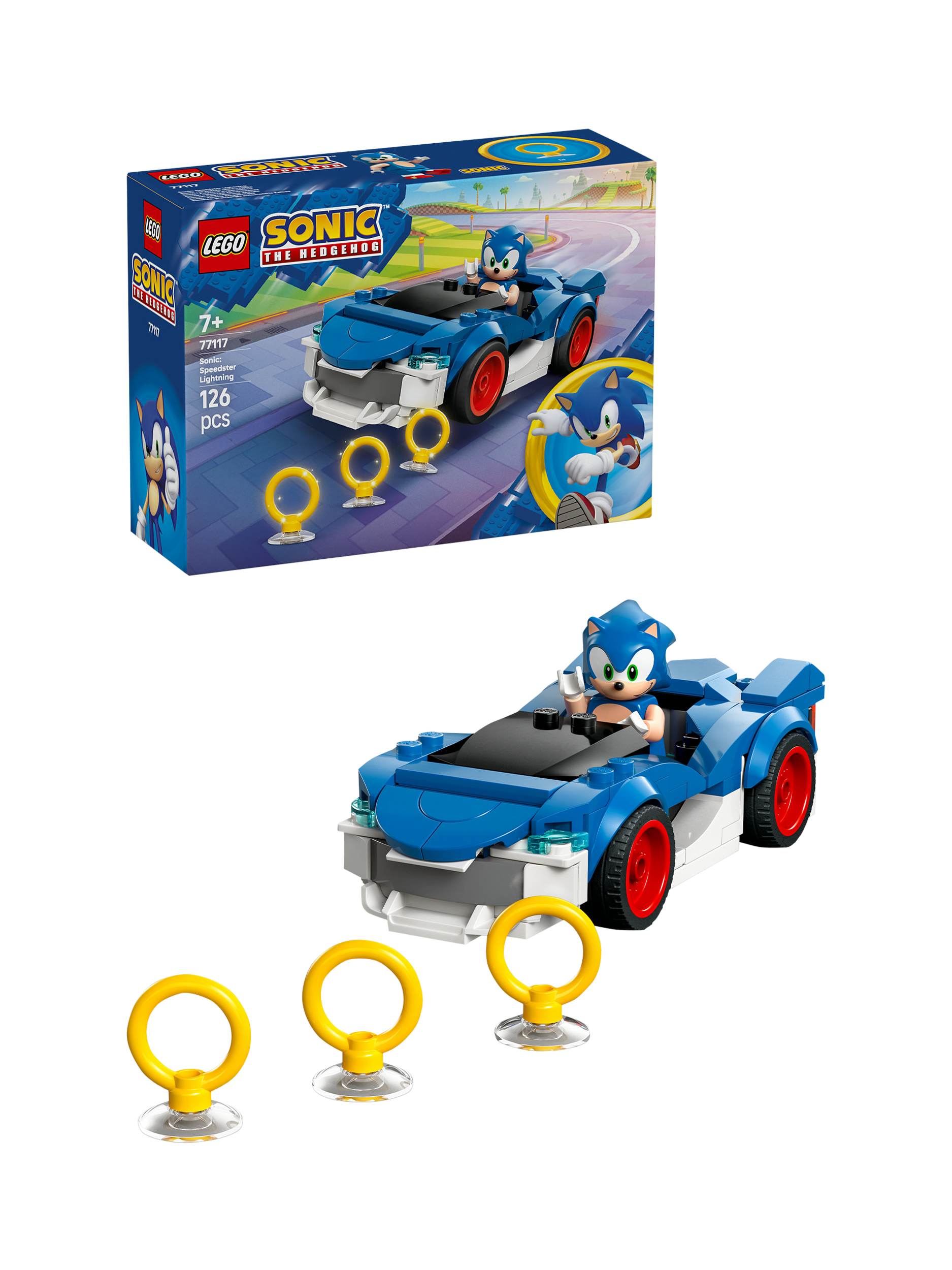 LEGO Sonic the Hedgehog 77117 Sonic: Speedster Lightning Building Toy