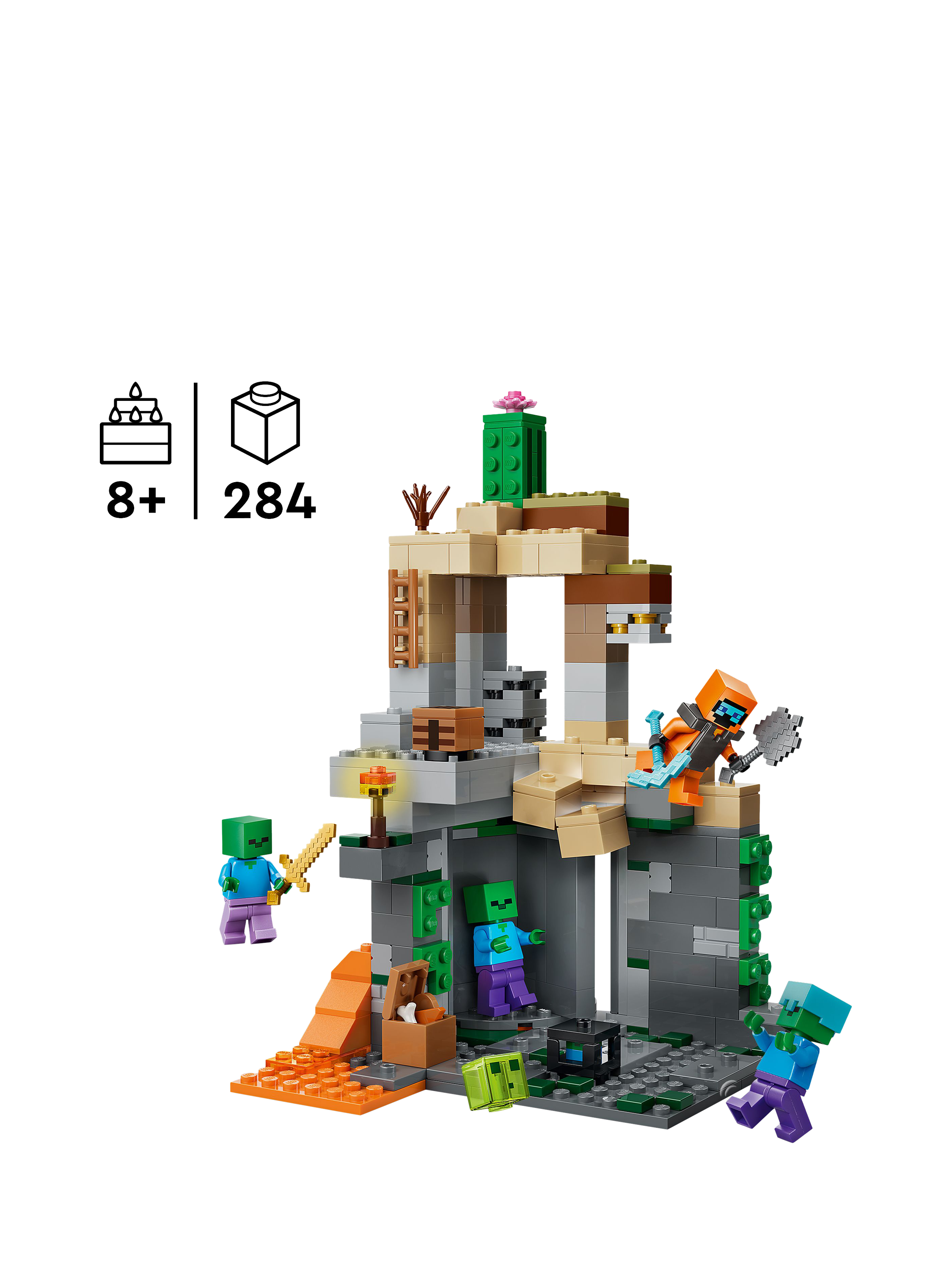 LEGO Minecraft 21587 Zombie Dungeon Building Toy