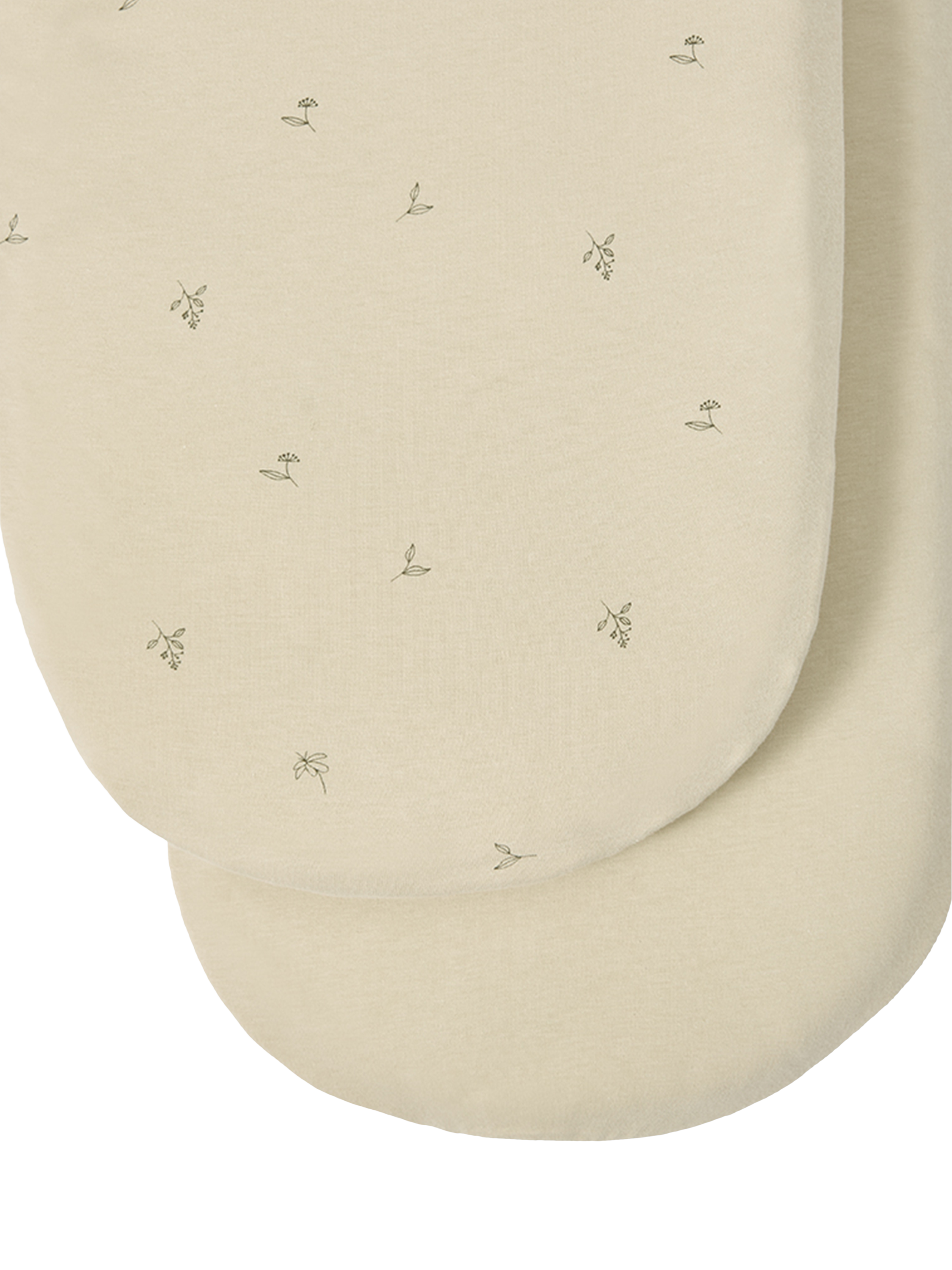 The Little Green Sheep Moses Basket Fitted Sheet, Pack of 2, Floral
