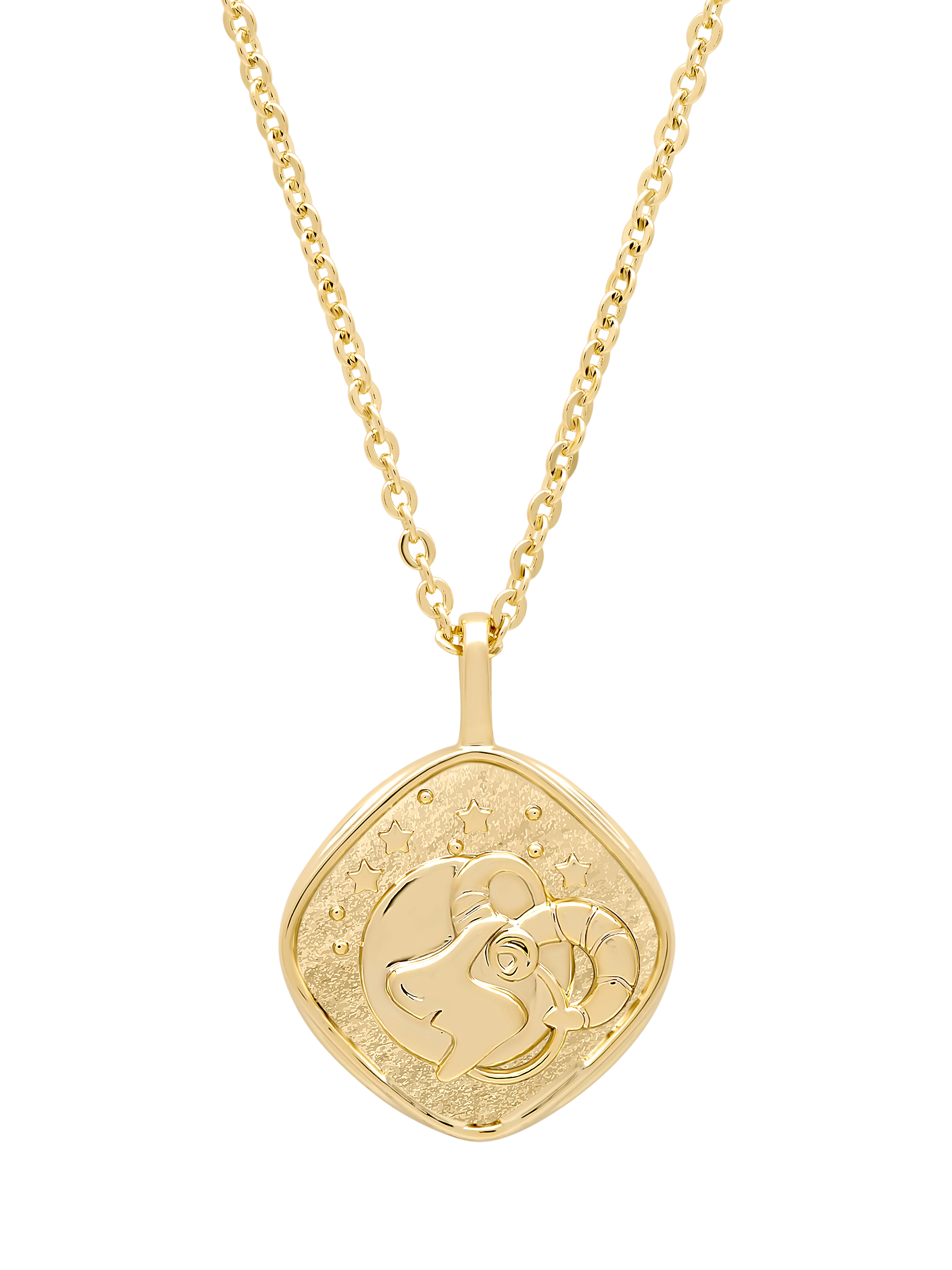 Jon Richard 18ct Gold Plated Molten Horoscope Pendant, Aries