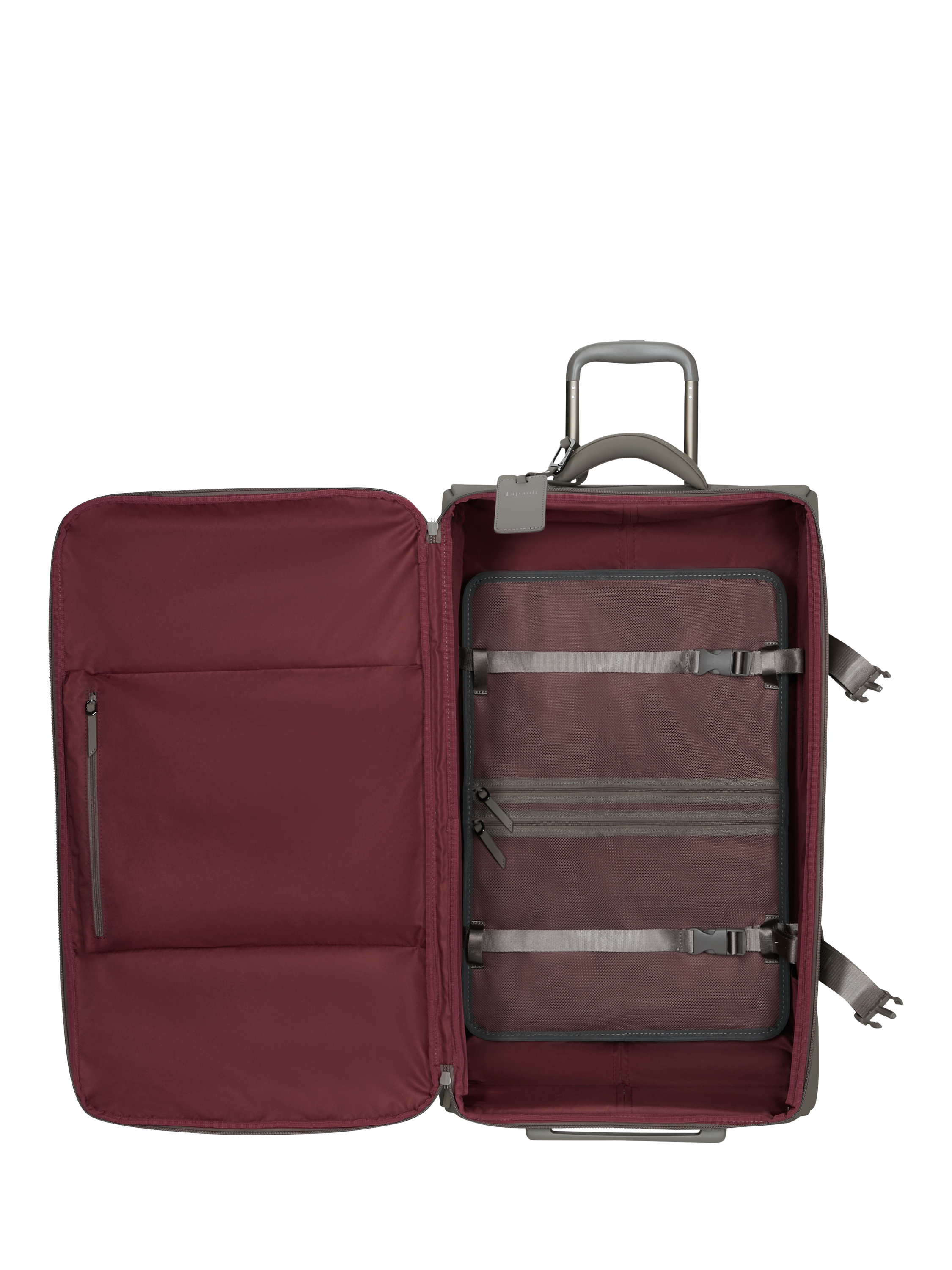 Lipault LOST IN BERLIN Exile Large 72cm Wheeled Duffle Case, 78L, Ash Stone