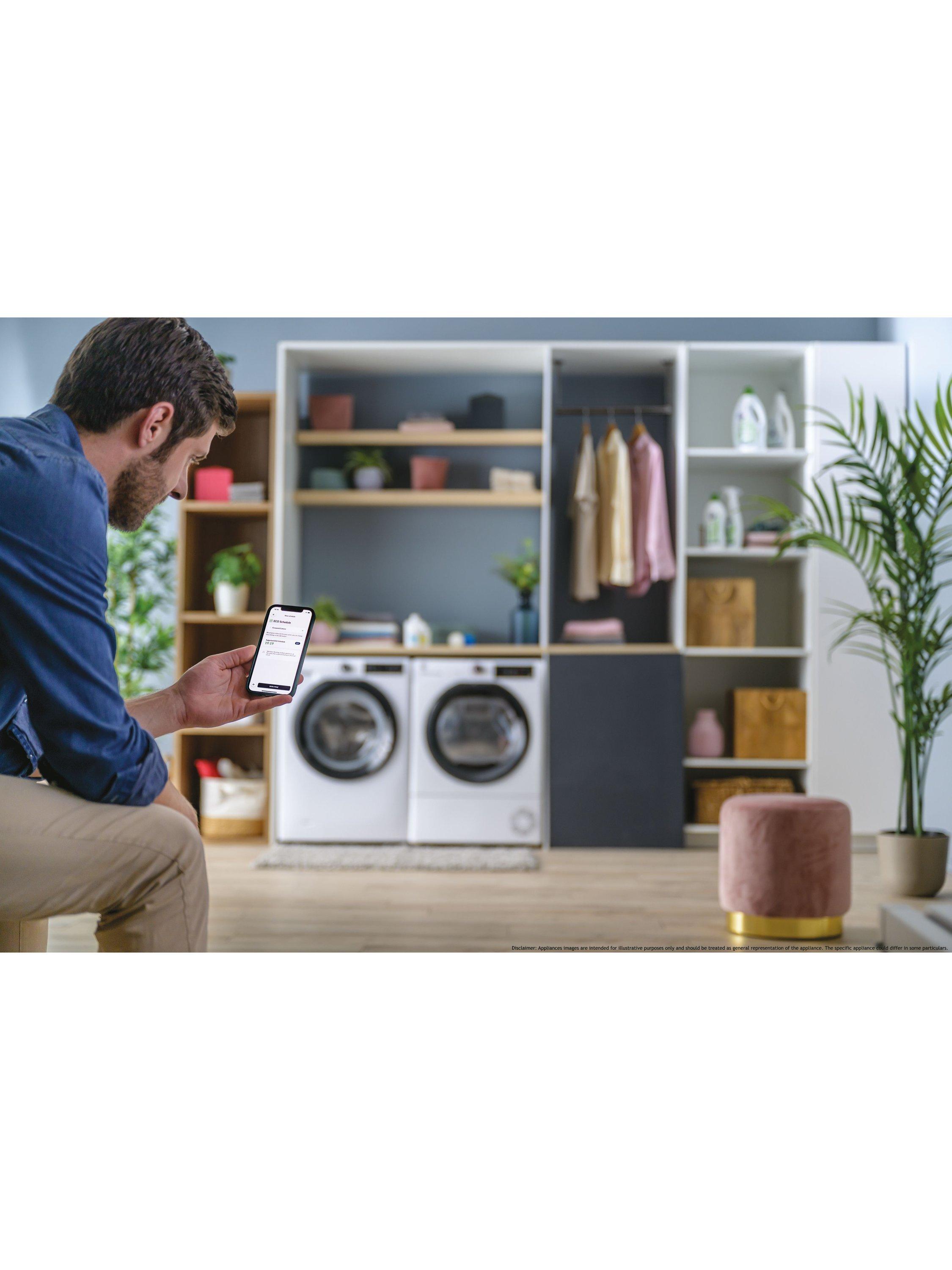 Hoover HRE H9N2TBE-80 Freestanding Heat Pump Tumble Dryer, 9kg Load, White