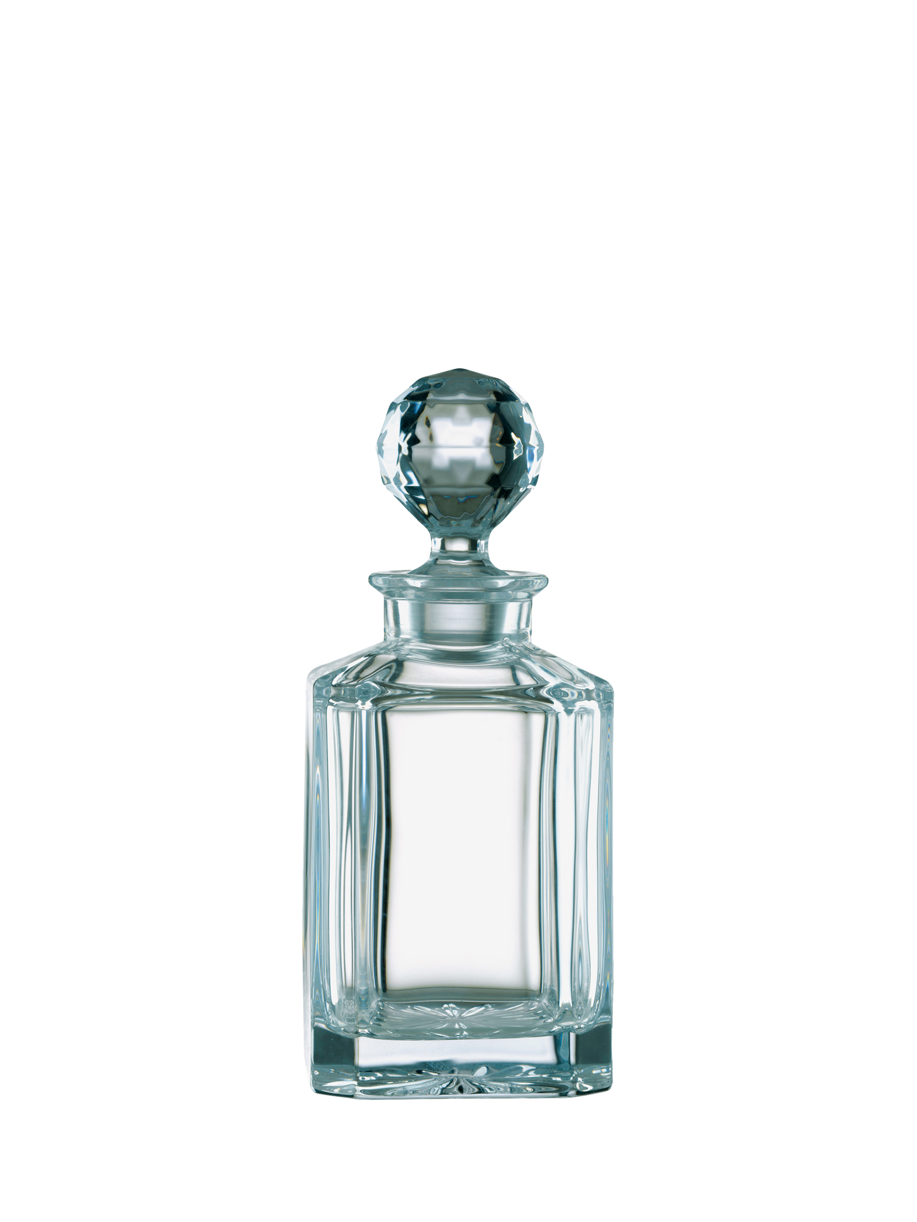 Crystalite Bohemia Plain Square Crystal Glass Spirits Decanter, 850ml ...