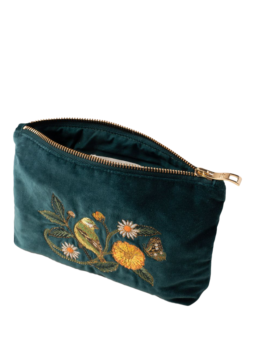 Elizabeth Scarlett Wild Garden Mini Pouch, Green Multi
