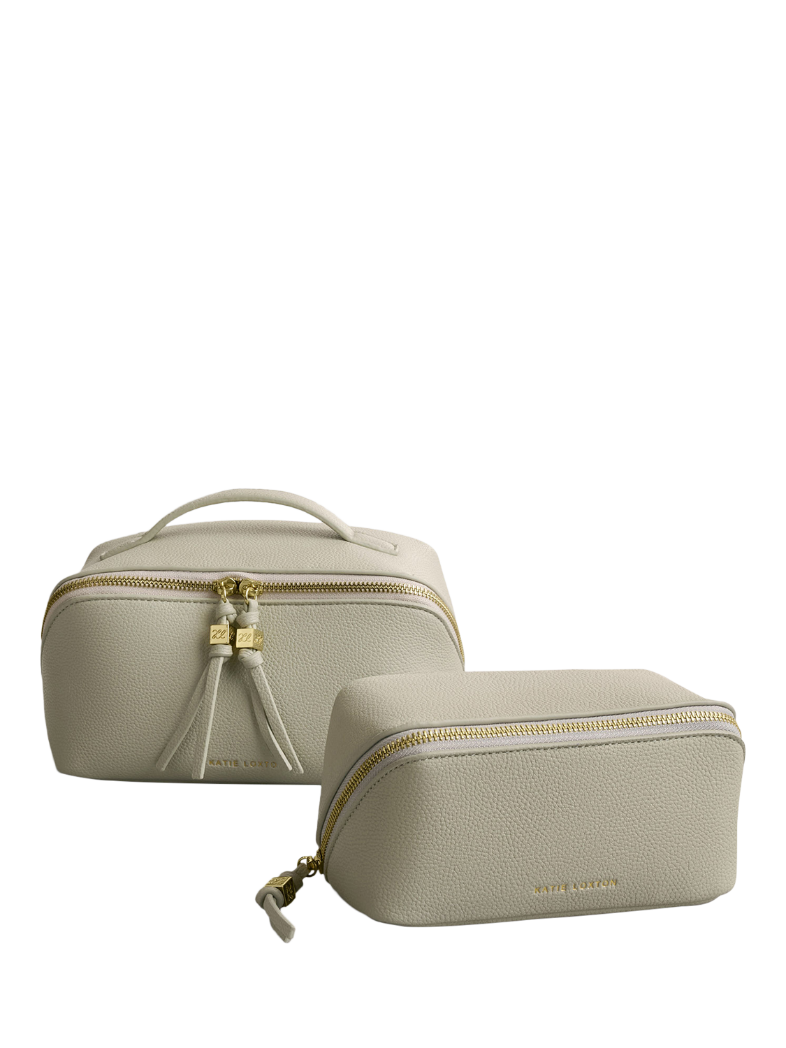 Katie Loxton Fold Out Mirror Makeup Bag, Green Mist