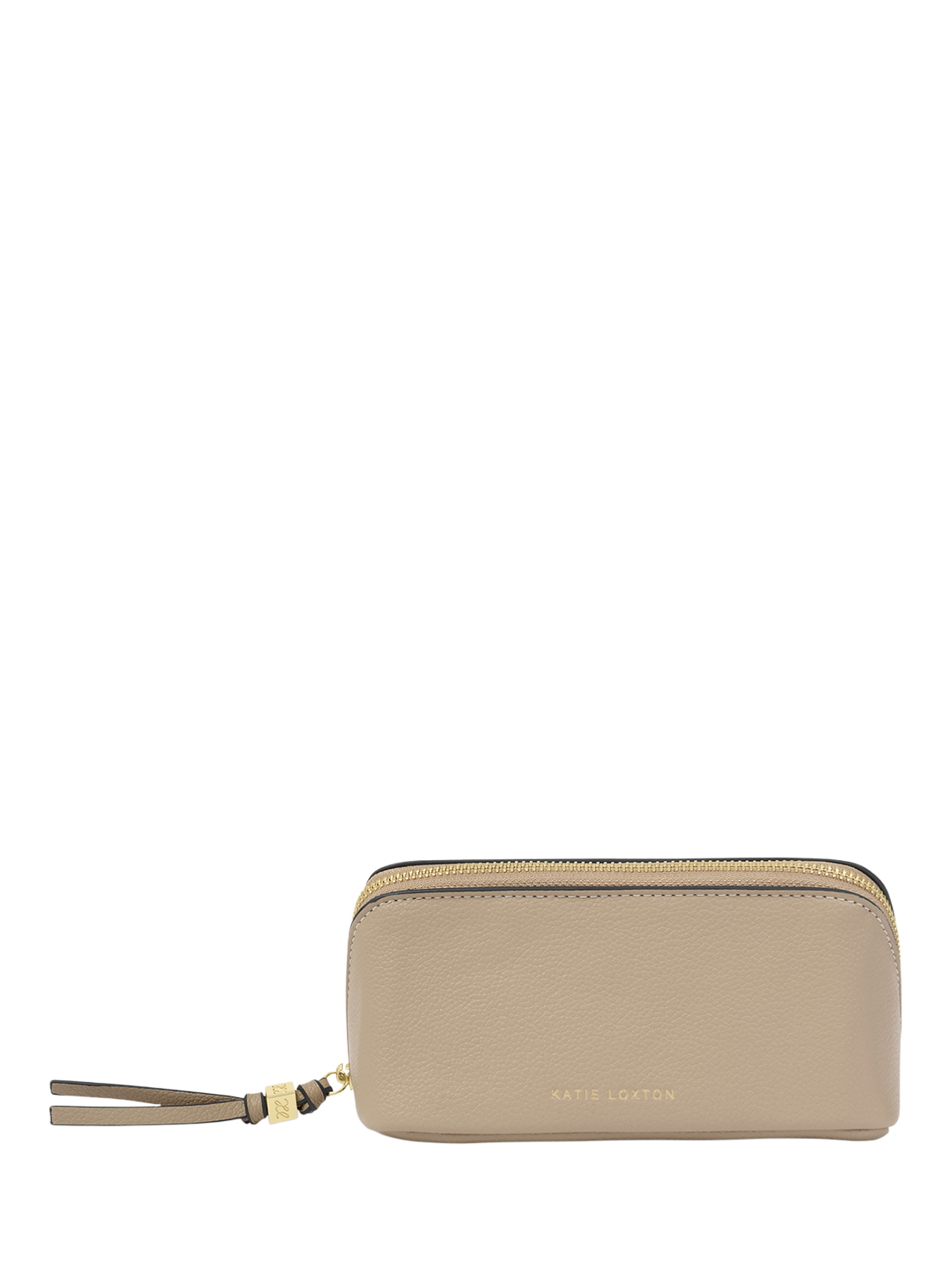 Katie Loxton Fold Out Mirror Makeup Bag, Light Taupe