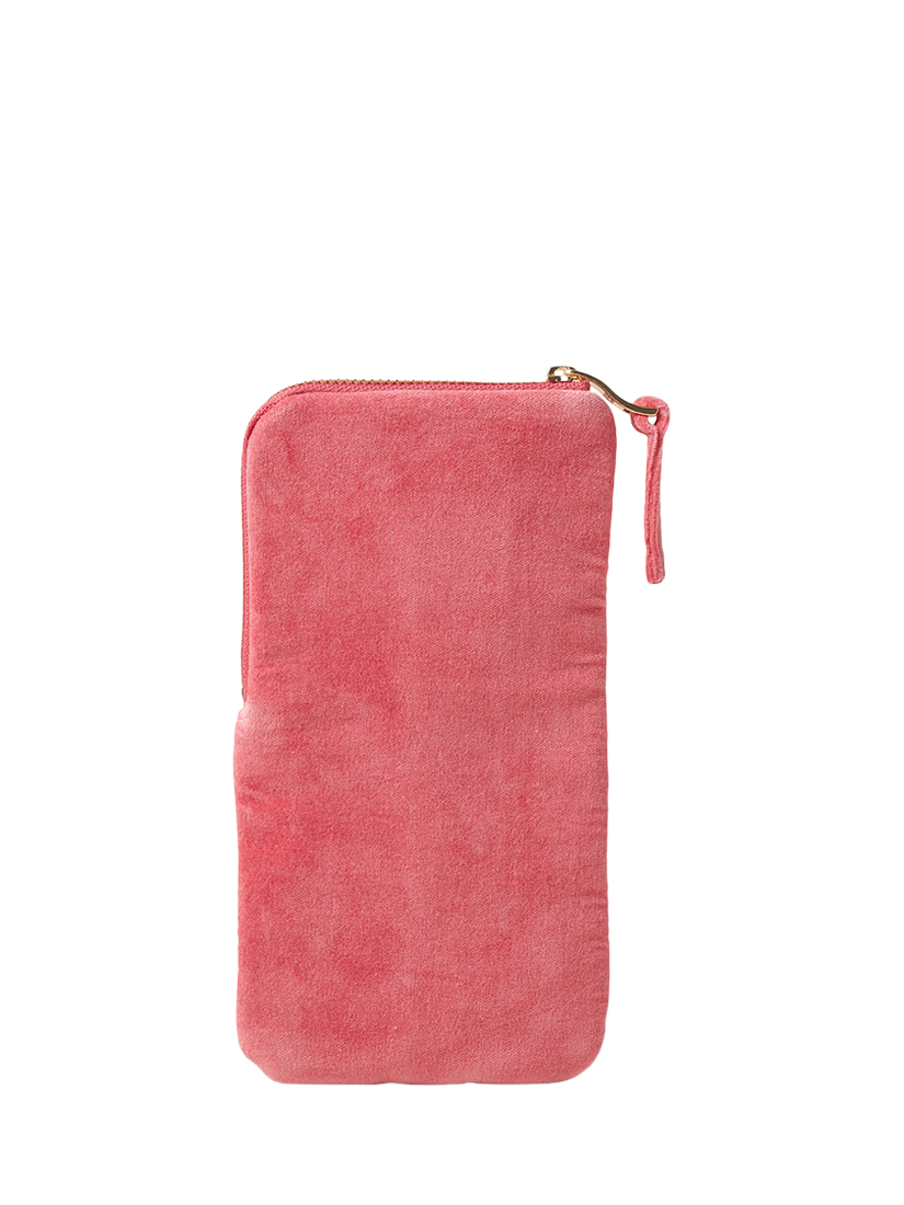 Elizabeth Scarlett Wild Zebra Glasses Case, Blush Pink