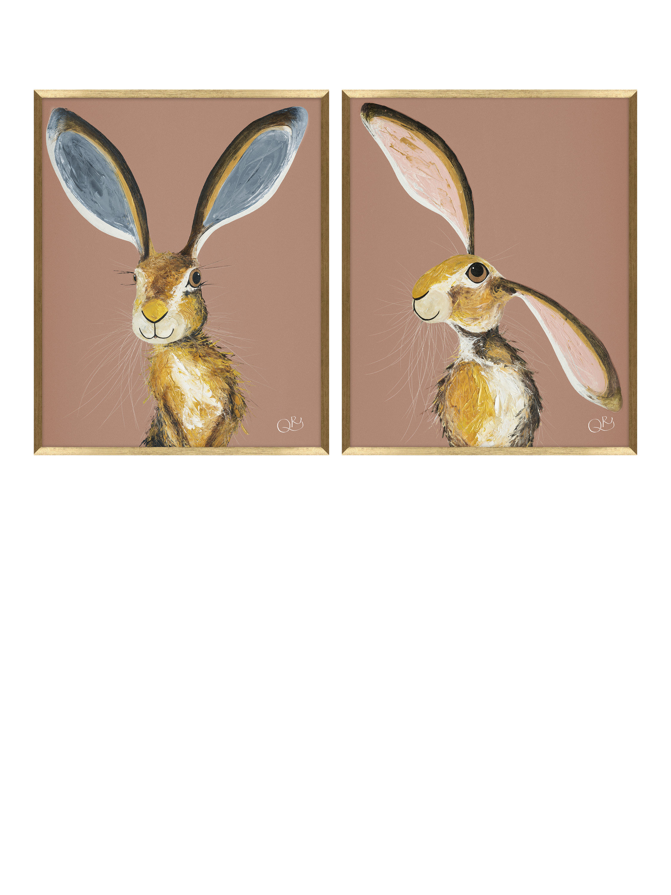 John Lewis Quinn Russell 'Marley & Maisie' Framed Print, Set of 2, 52 x ...