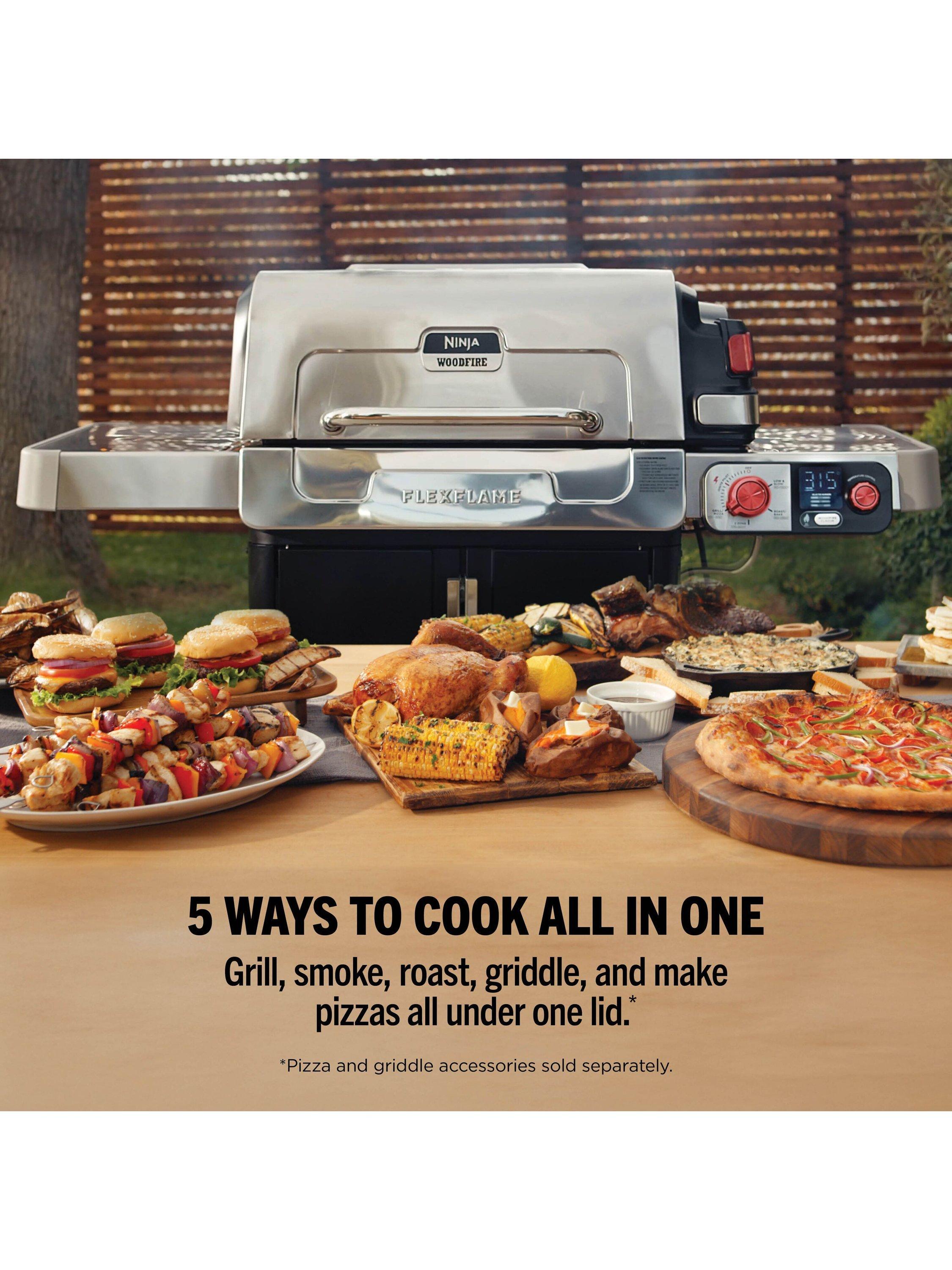 Ninja 5-in-1 FlexFlame 3-Burner Gas BBQ & Outdoor Cooking System