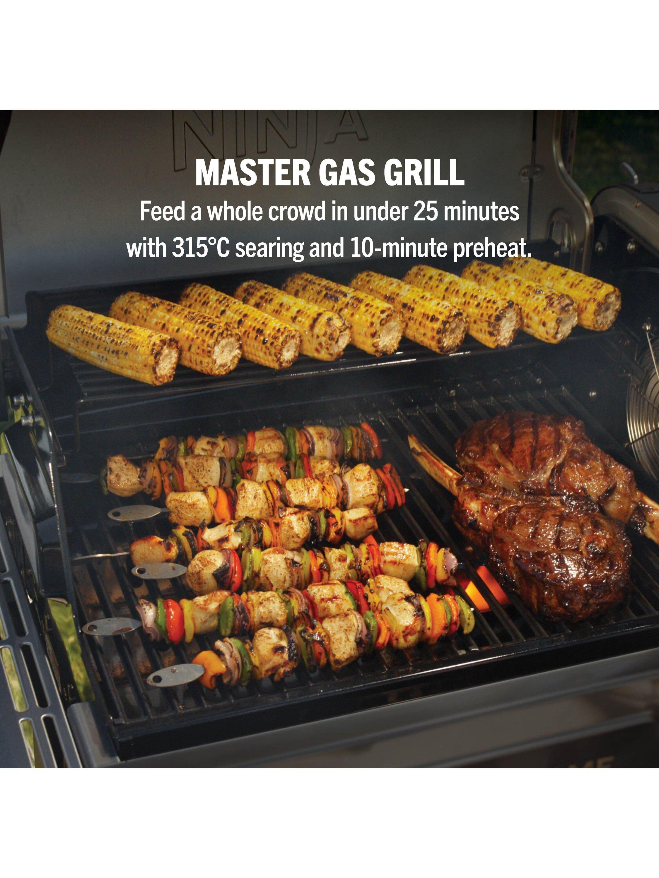 Ninja 5-in-1 FlexFlame Pro Connect Smart 3-Burner Gas BBQ & Outdoor ...