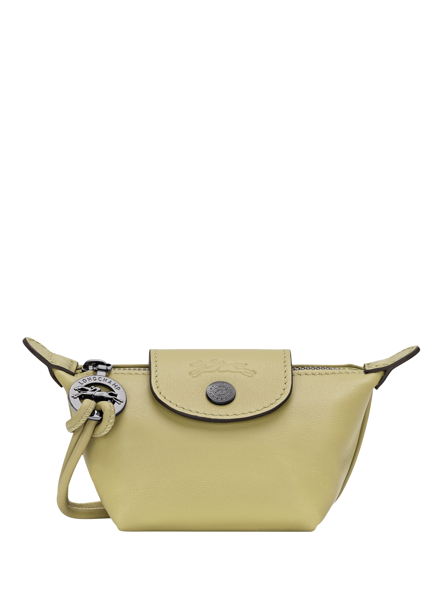 Longchamp Le Pliage Xtra Leather Coin Purse, Pistachio