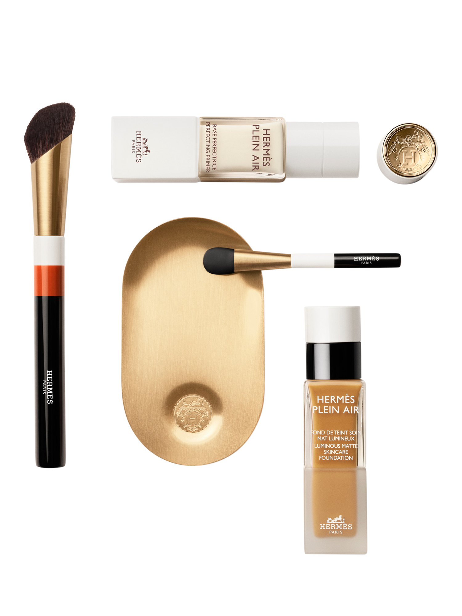 Hermès Plein Air Luminous Matte Skincare Foundation, 61C Biscuit