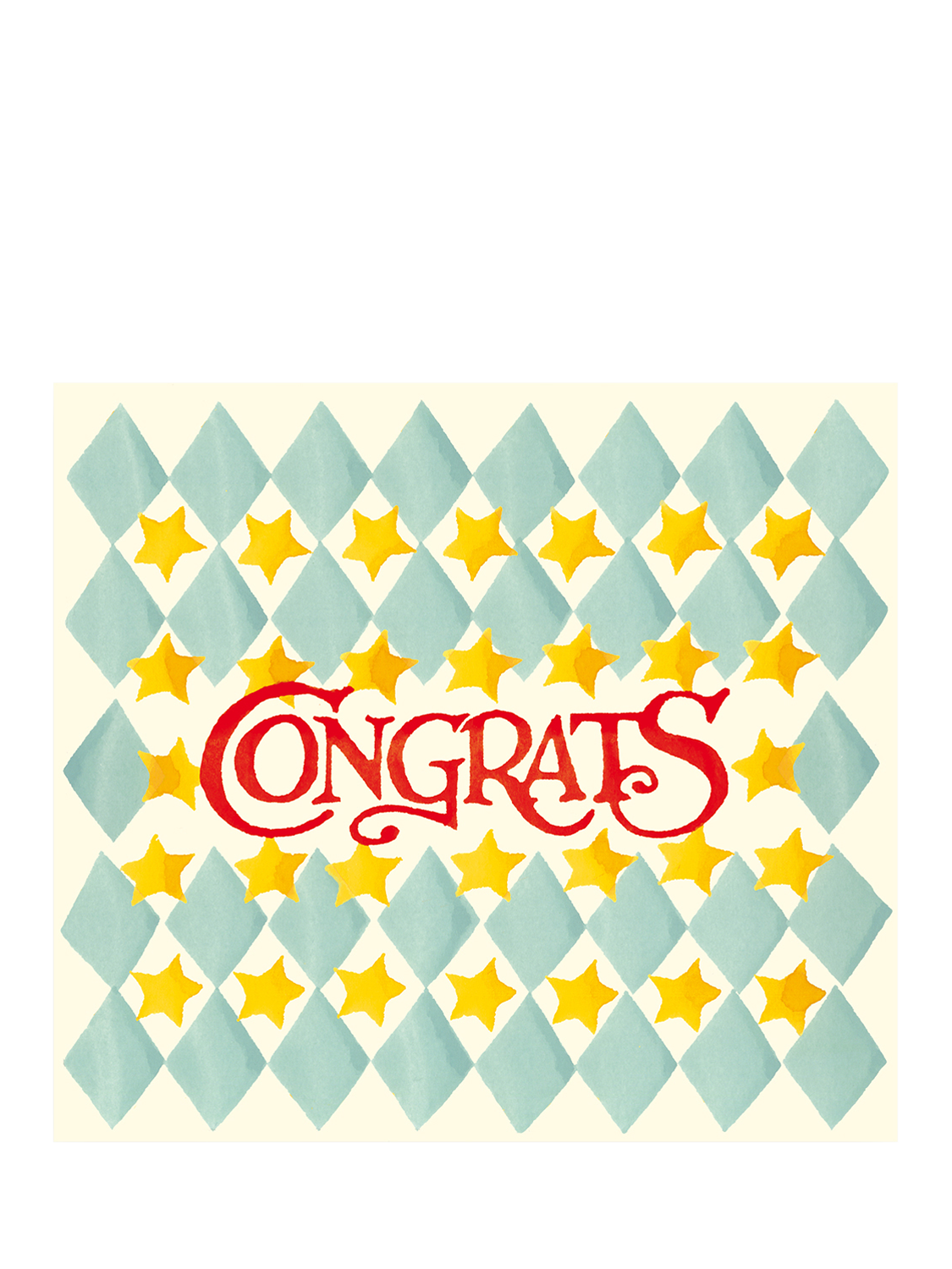 Emma Bridgewater Diamonds & Stars Congratulations Card