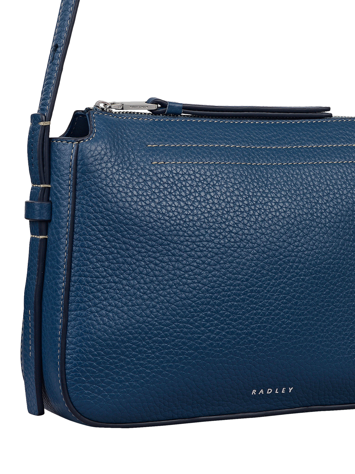 Radley Oak Street Leather Crossbody Bag, Utility Blue