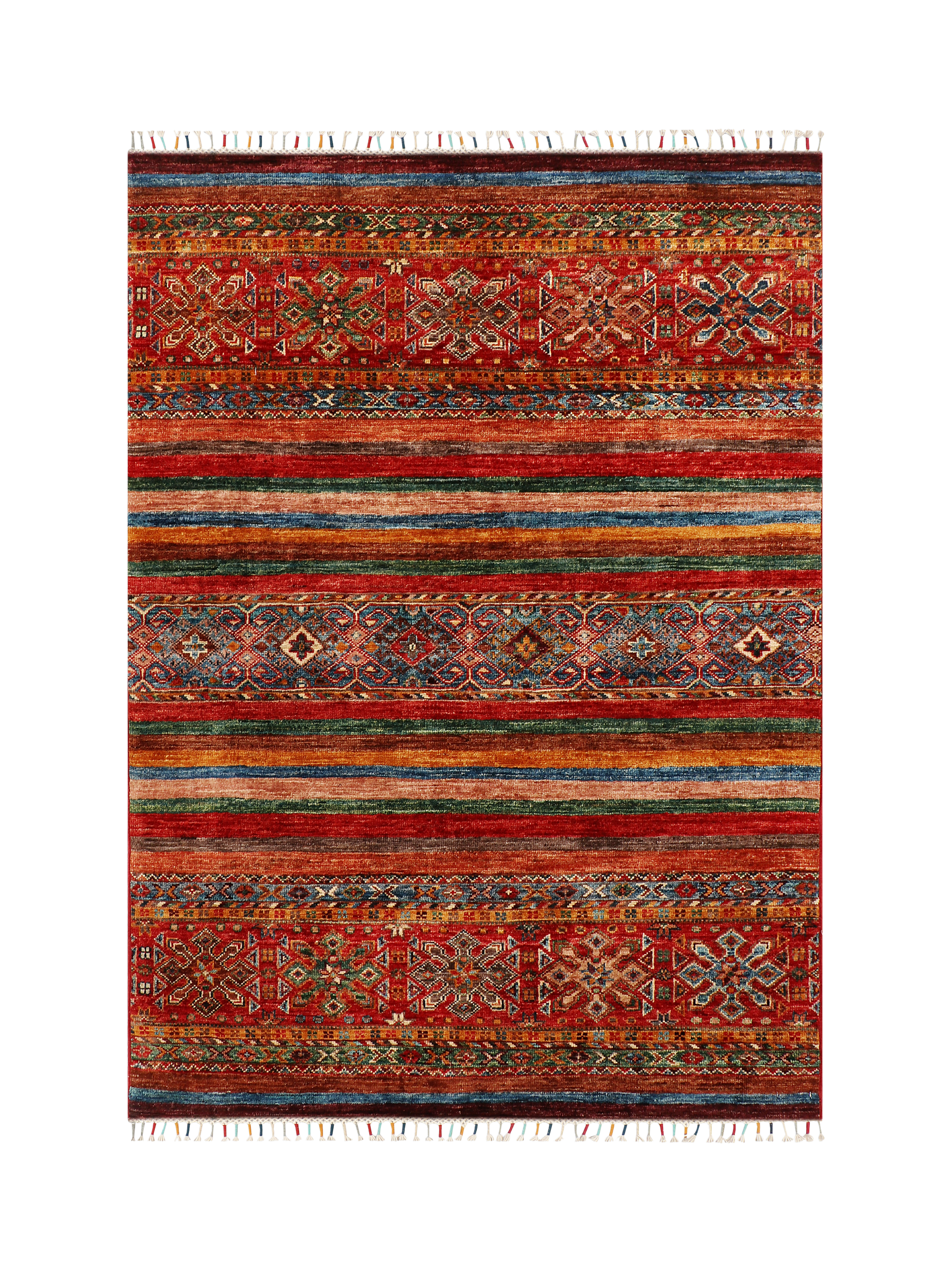 Gooch Oriental Khurjeen Pure Wool Rug, Multi, L147 x W103 cm